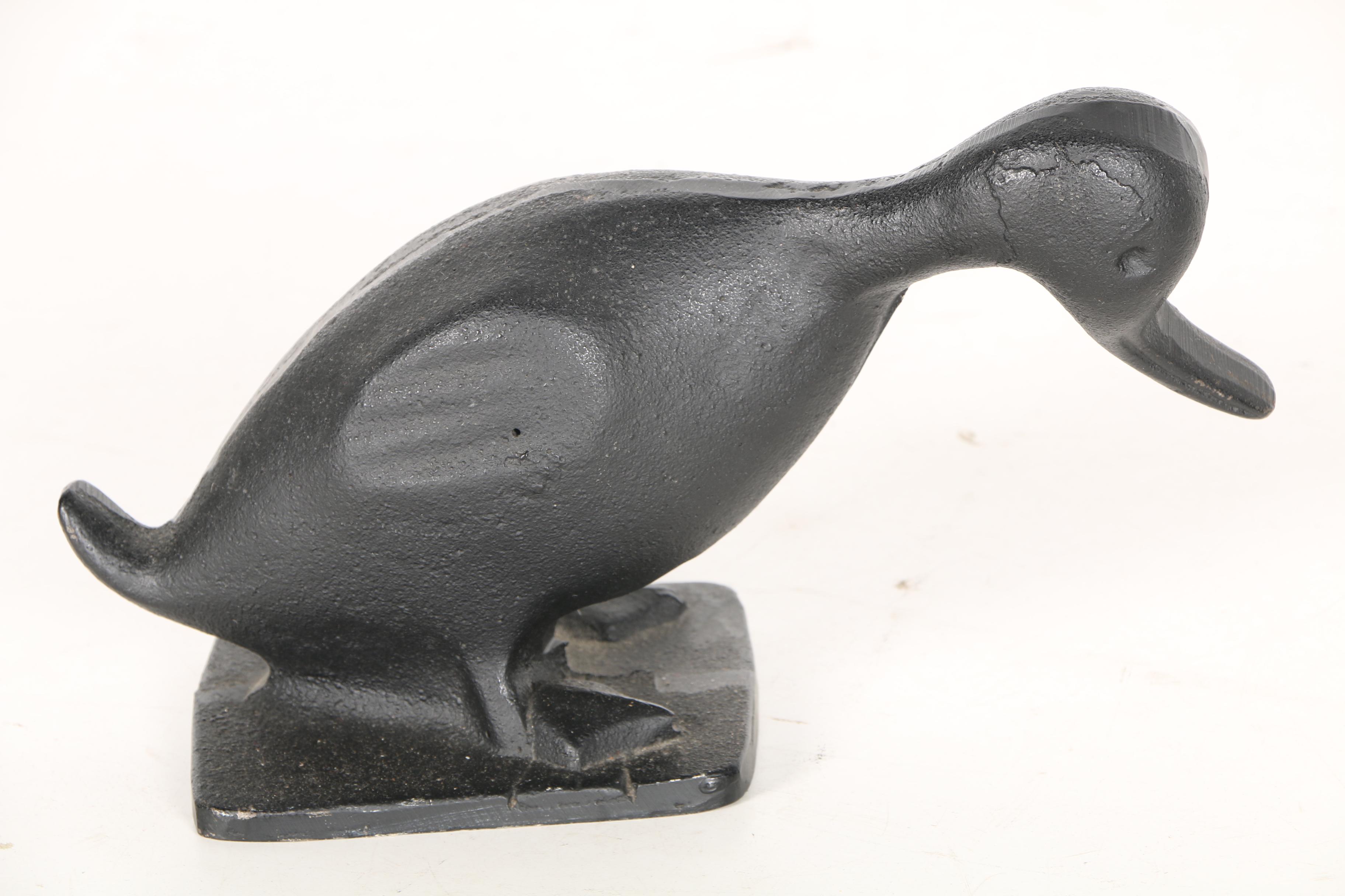 Two Black Cast Iron Ducks | EBTH