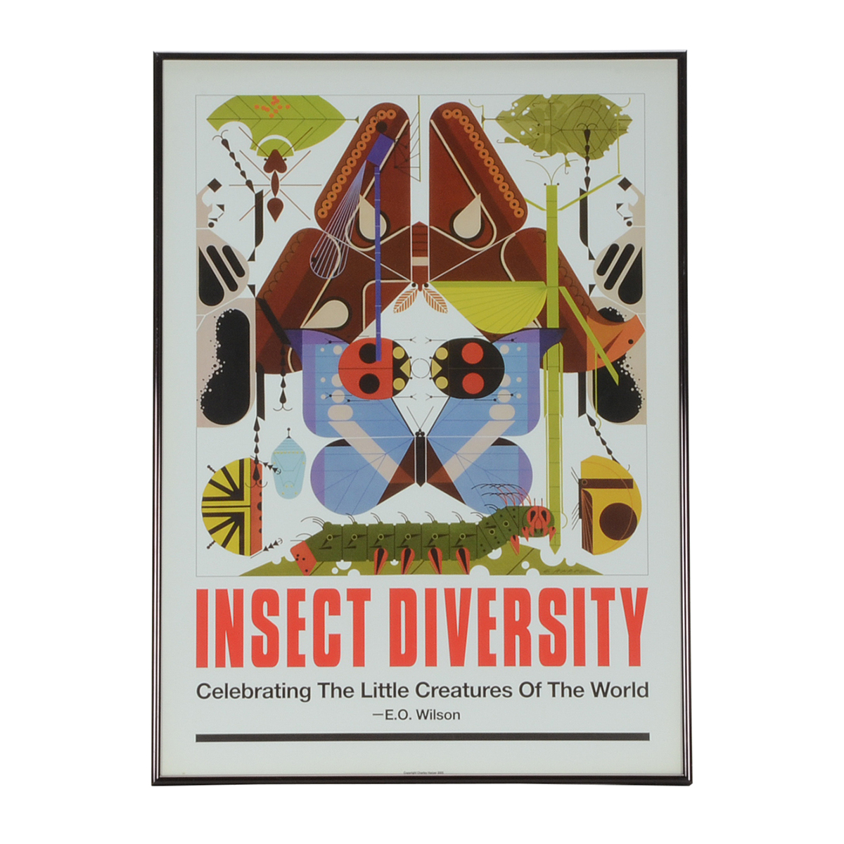 Charley Harper 2005 Offset Lithographic Poster "Insect Diversity" | EBTH