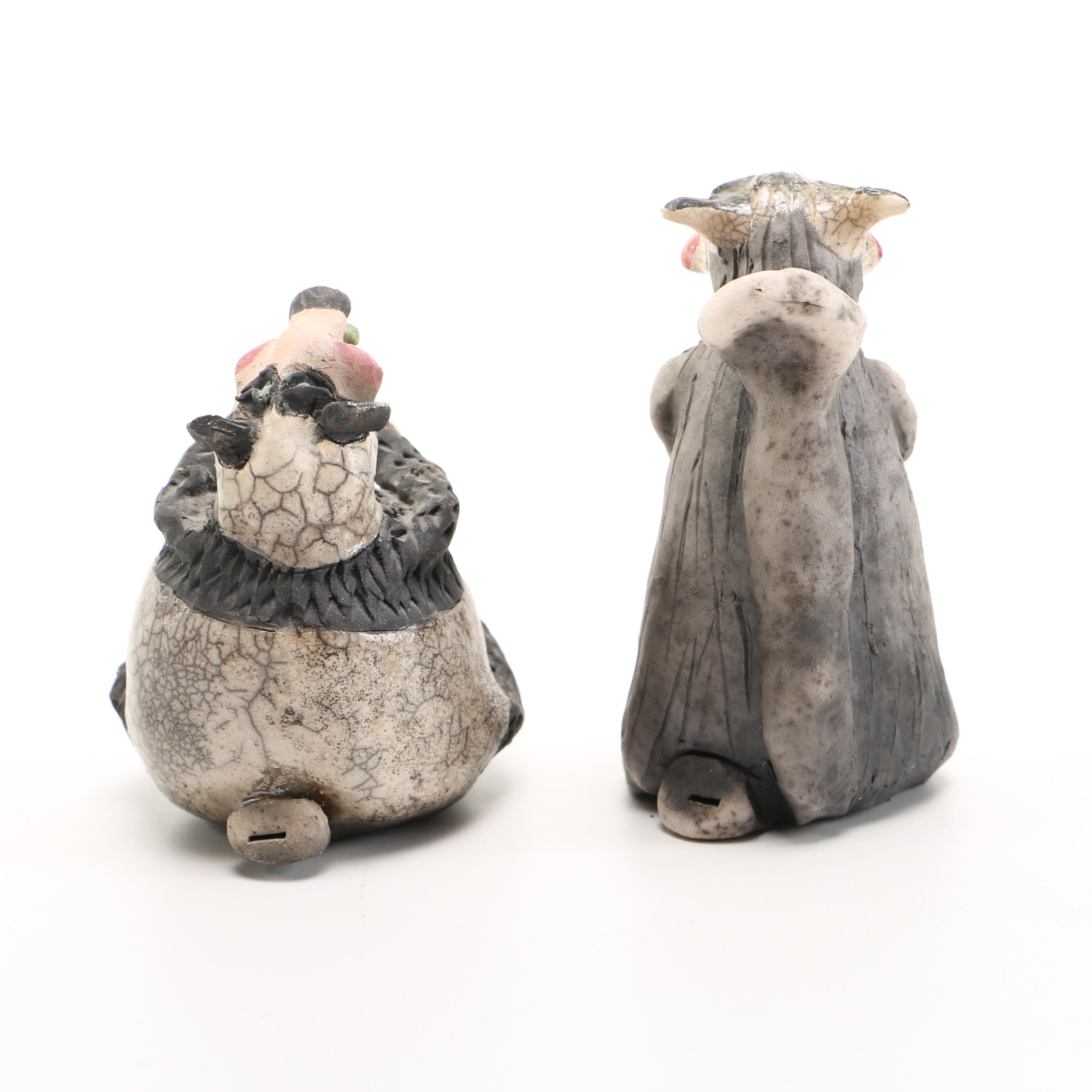 Chris Moses Art Pottery Animal Whistle Figurines | EBTH
