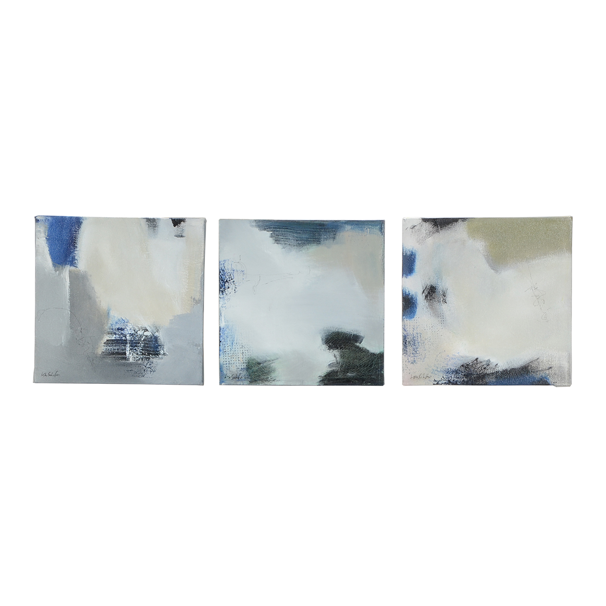 Lisa Schafer Original Acrylic on Canvas Triptych Installation | EBTH
