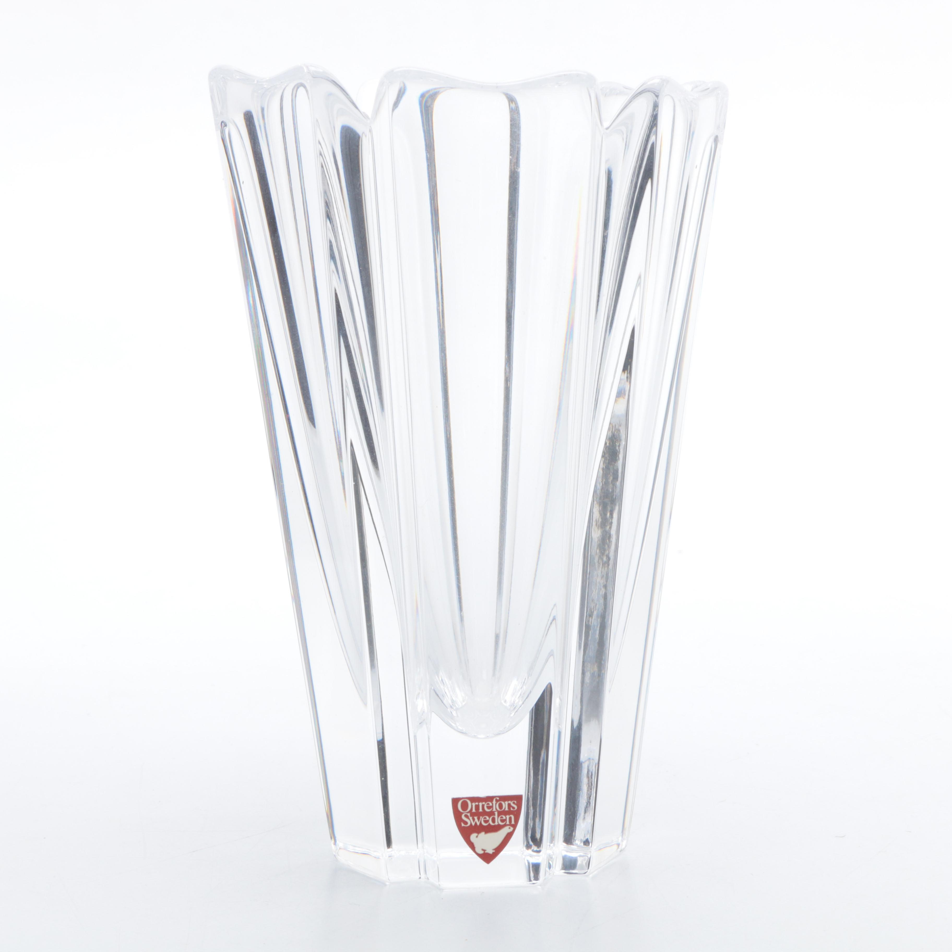 Orrefors Crystal Vase | EBTH