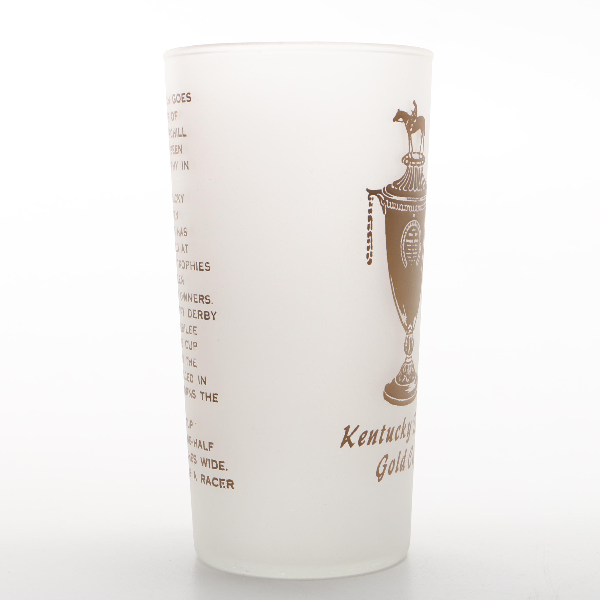 1952 Commemorative Kentucky Derby Gold Cup Glass | EBTH