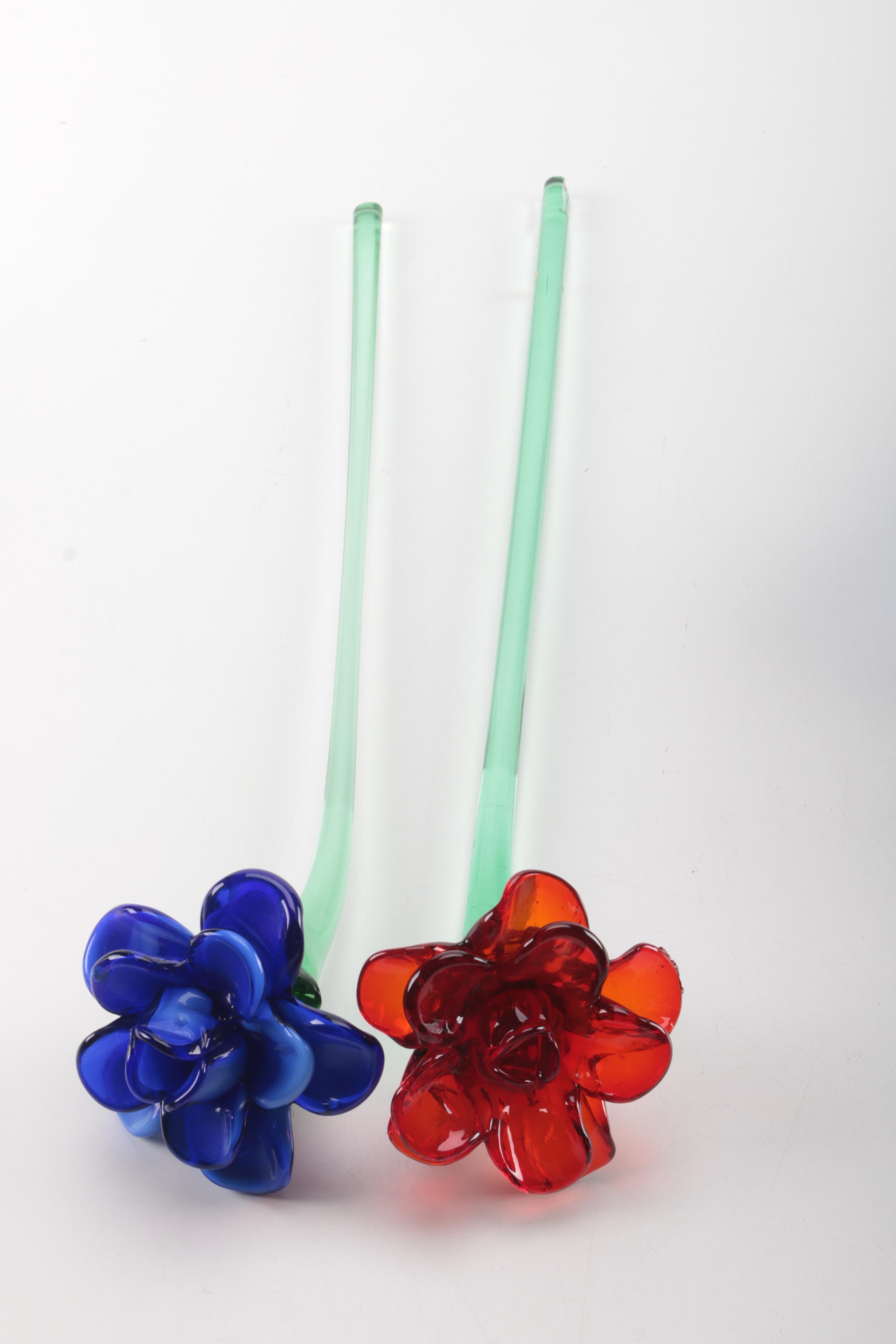 Hand-blown Glass Flowers | EBTH