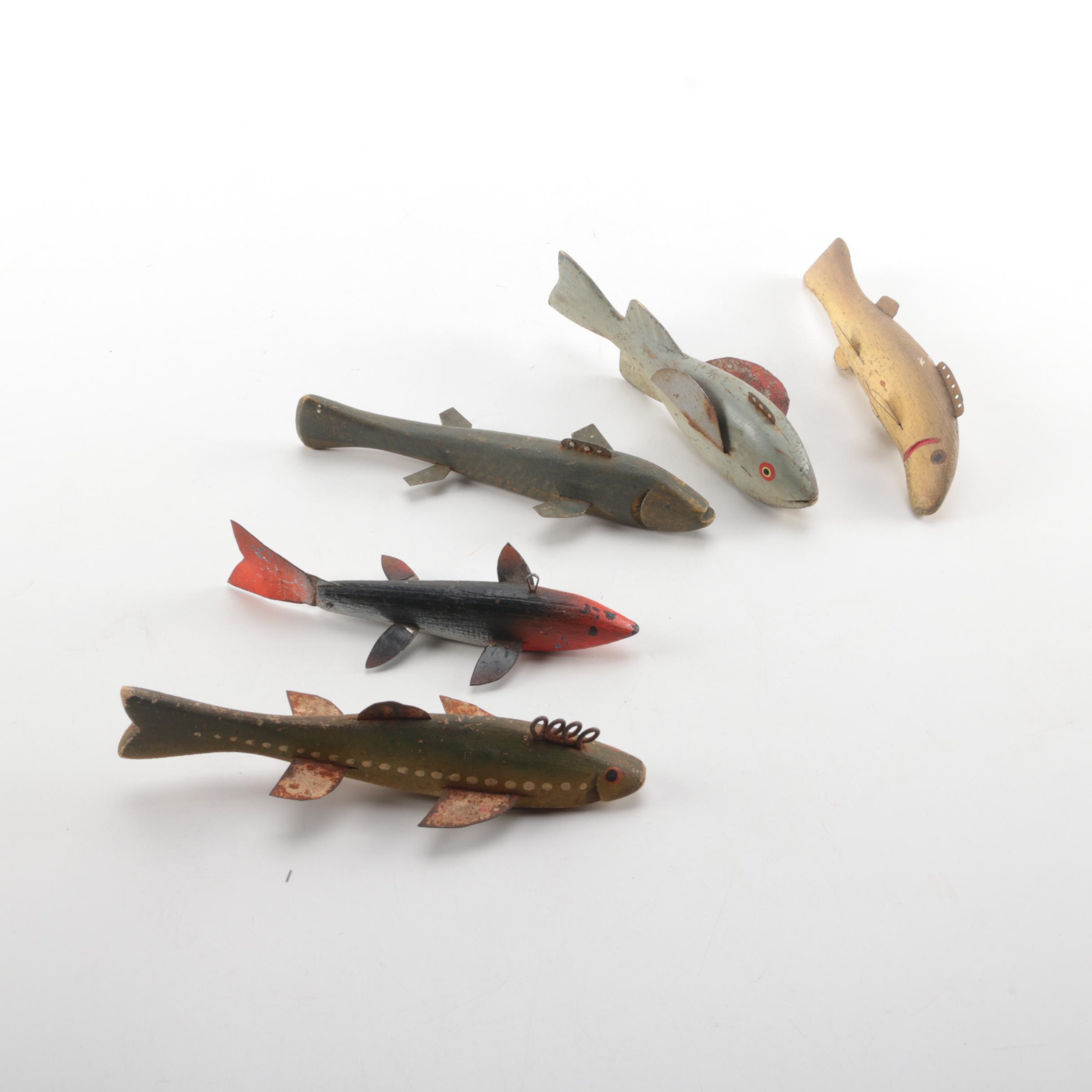 Hand Carved Antique Wooden Fish Decoys | EBTH