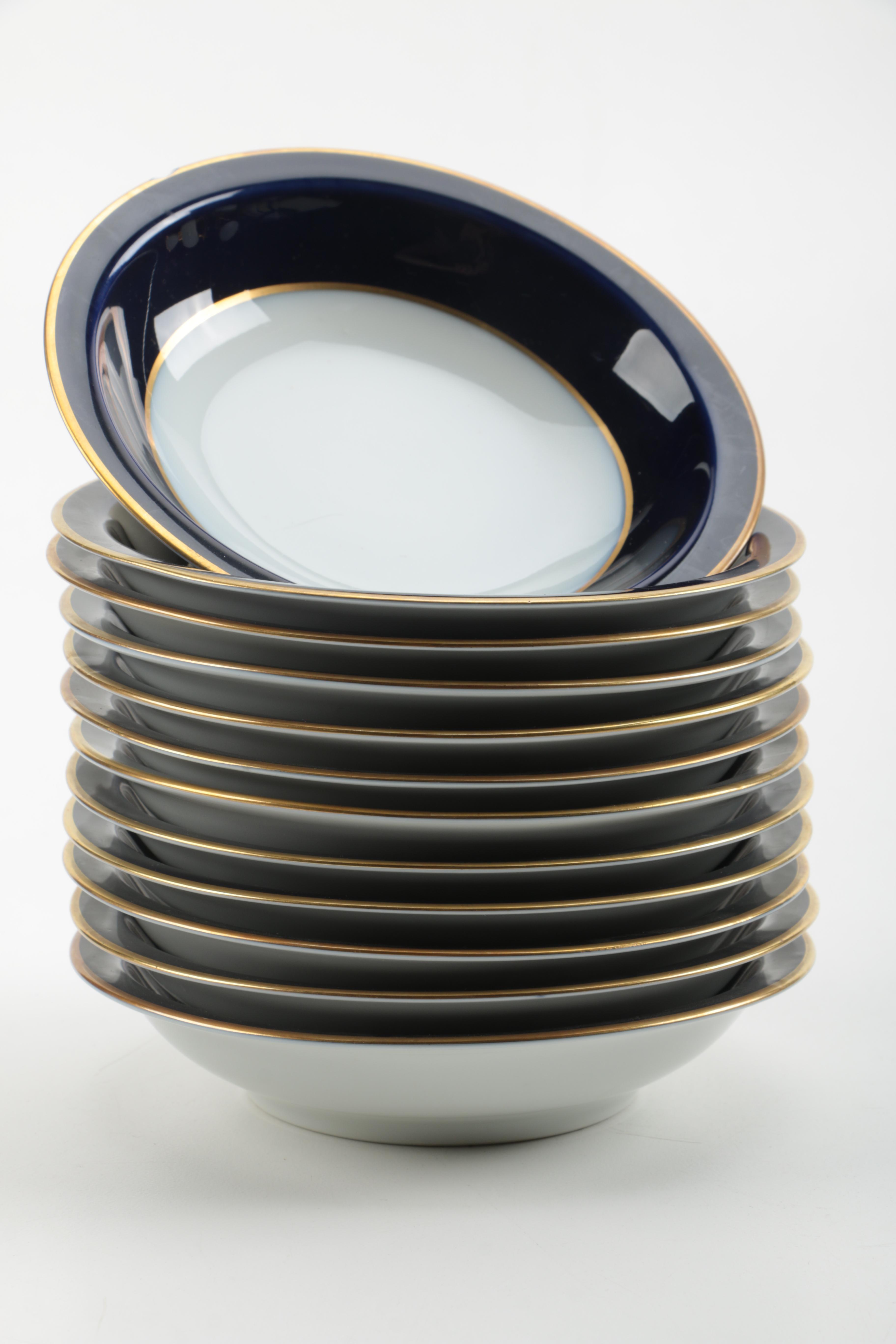 Rosenthal Cobalt Blue and Gold China Set | EBTH
