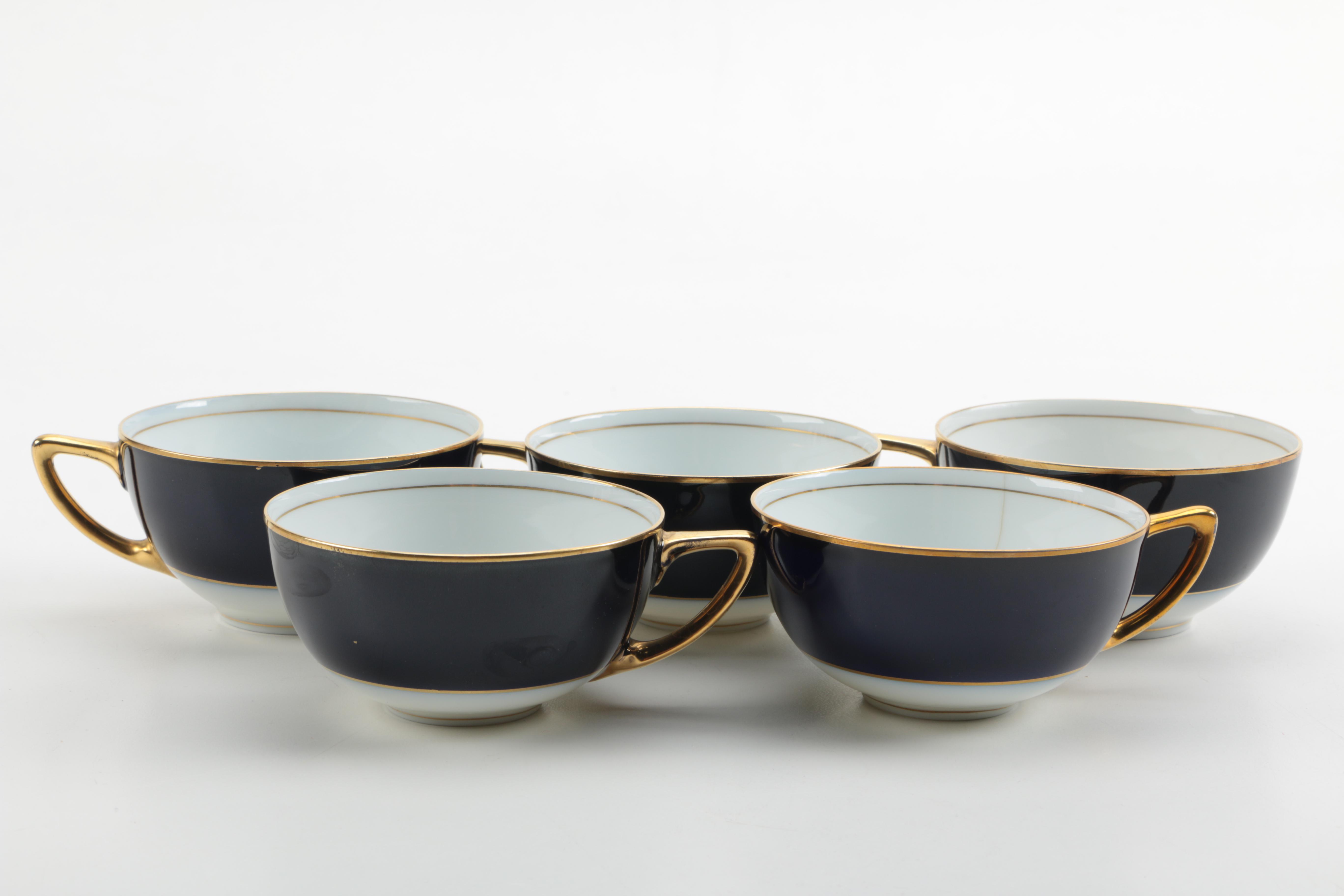 Rosenthal Cobalt Blue and Gold China Set | EBTH