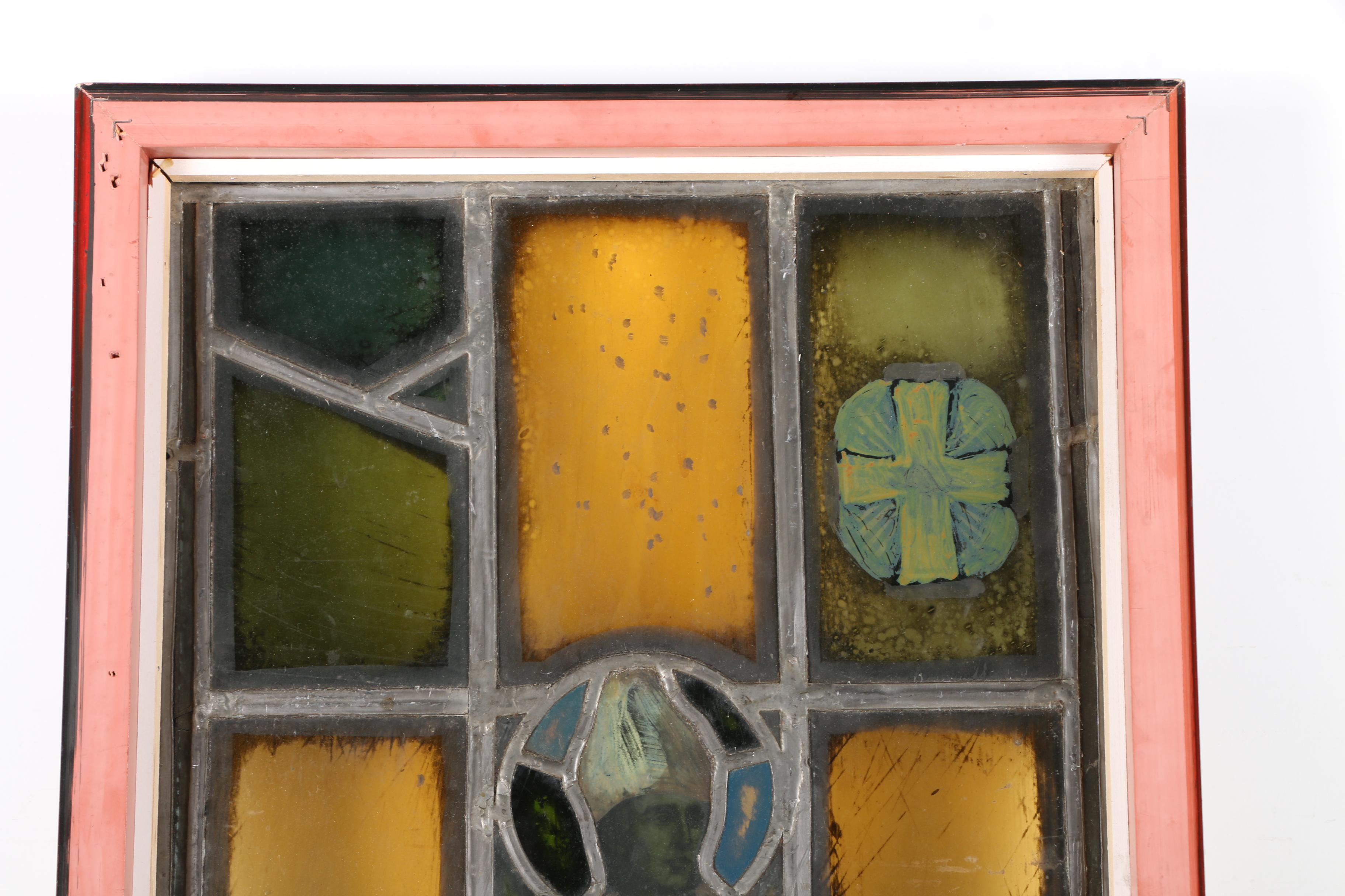 Framed Stained Glass Panel | EBTH