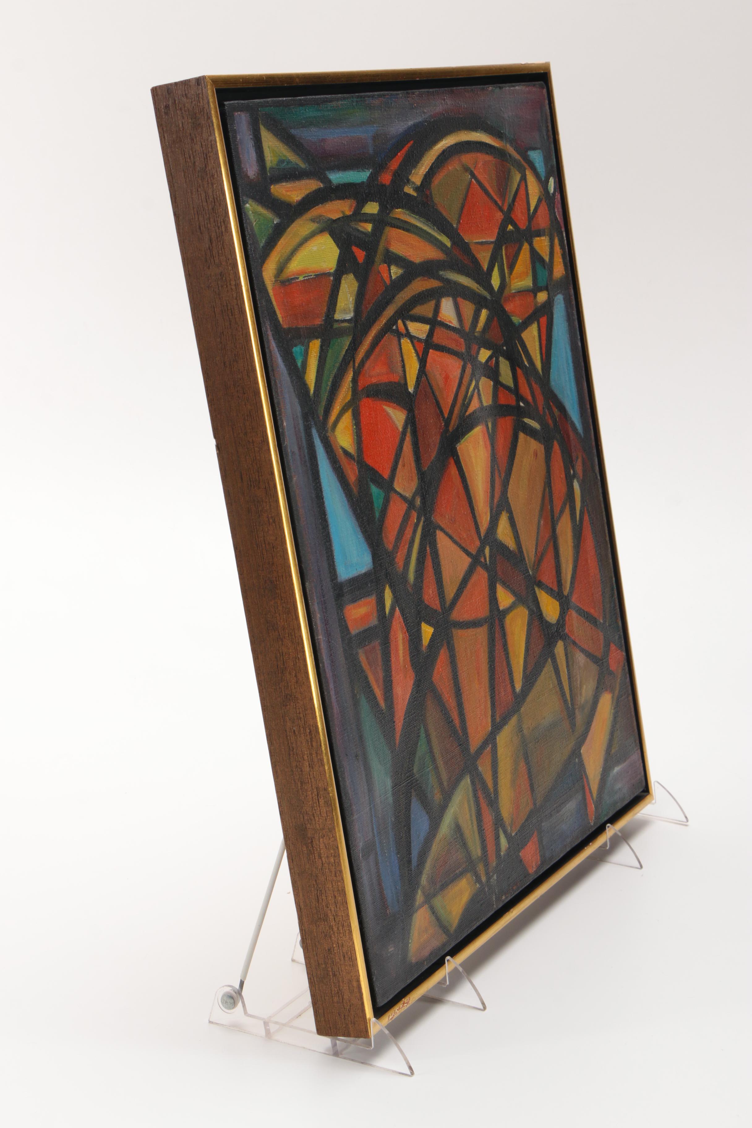 1959 M. W. Dominick Abstract Oil Painting on Canvas "Steeds" | EBTH