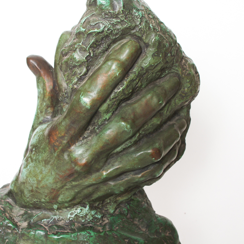 Auguste Rodin Cast Plaster Reproduction Sculpture of "The Hand of God ...