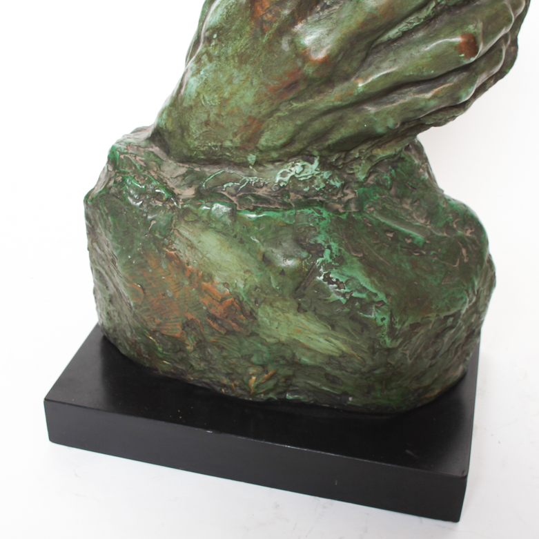 Auguste Rodin Cast Plaster Reproduction Sculpture of "The Hand of God ...