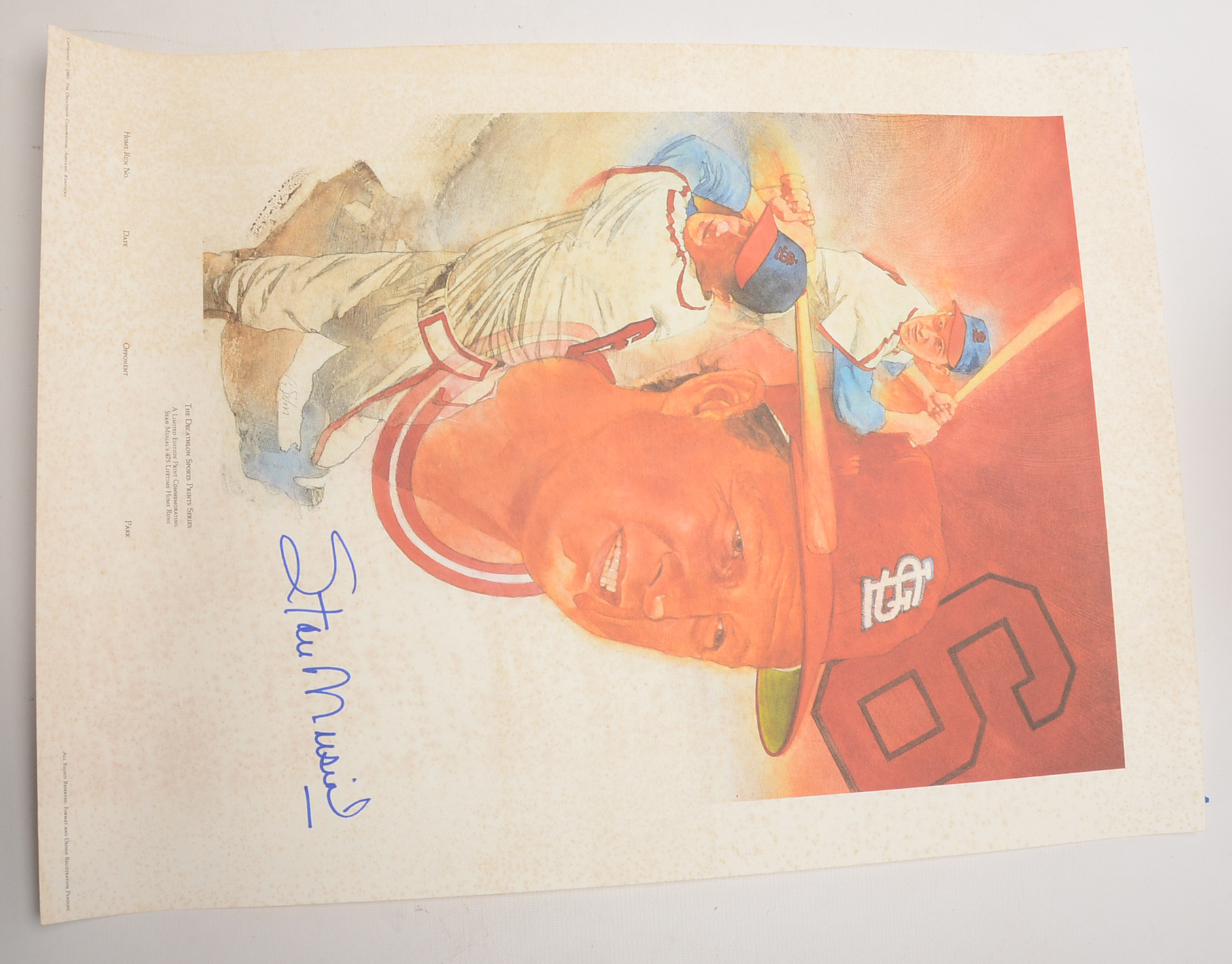 Stan Musial "475 Home Run" Signed Baseball Poster | EBTH