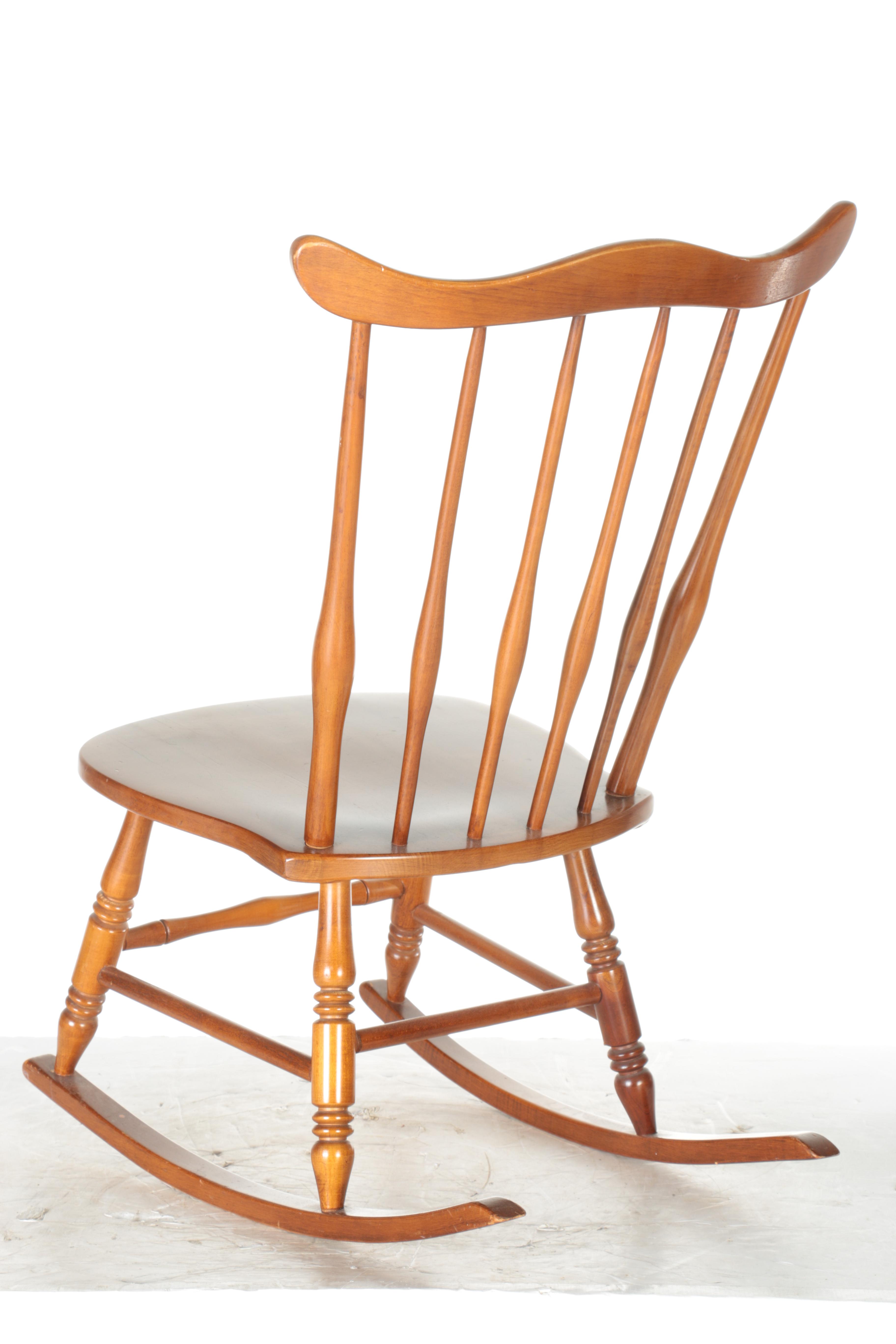 Maple Windsor Style Rocking Chair | EBTH