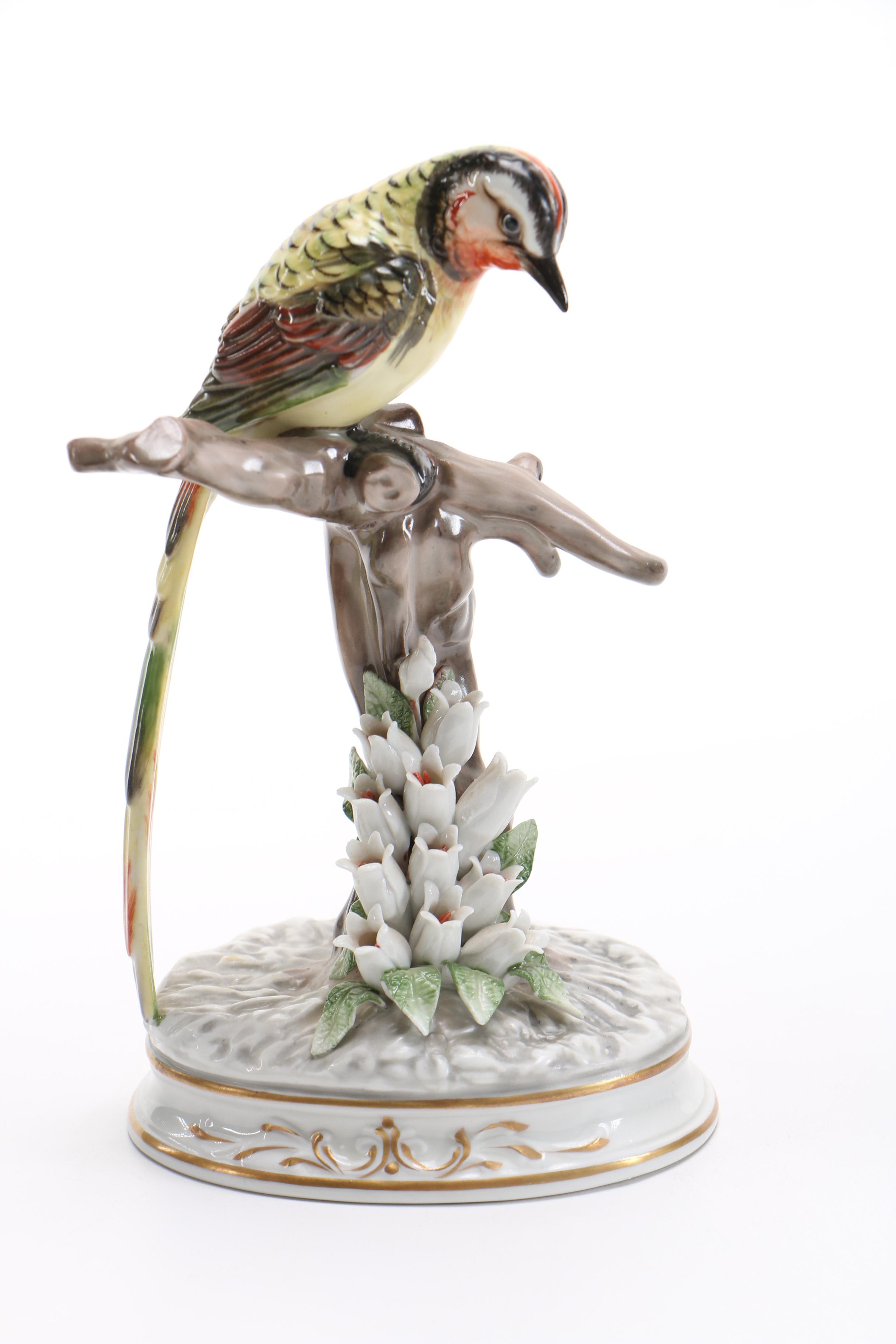 Porcelain Bird Figurines featuring Lefton "Bird of Paradise" | EBTH