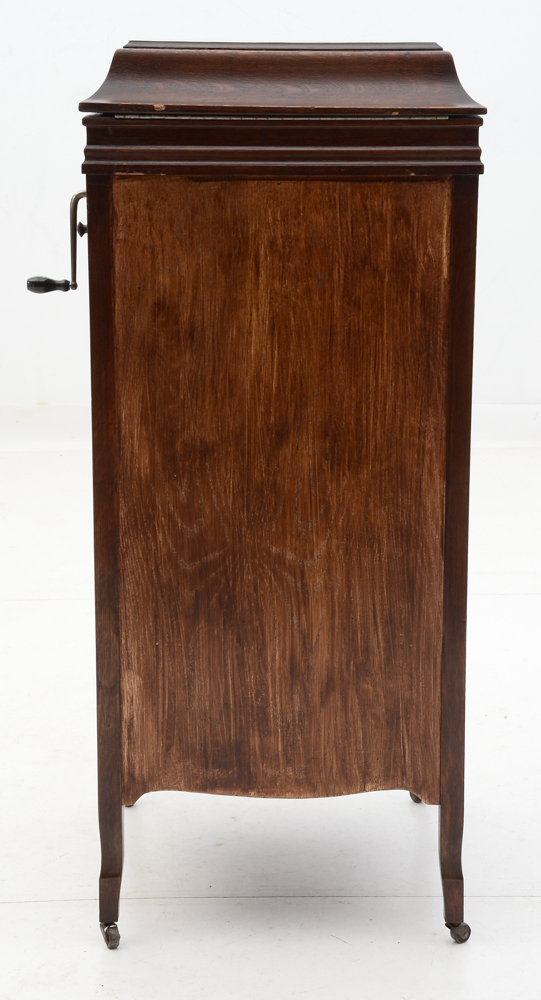 Brunswick Model 210 Oak Phonograph with Records | EBTH