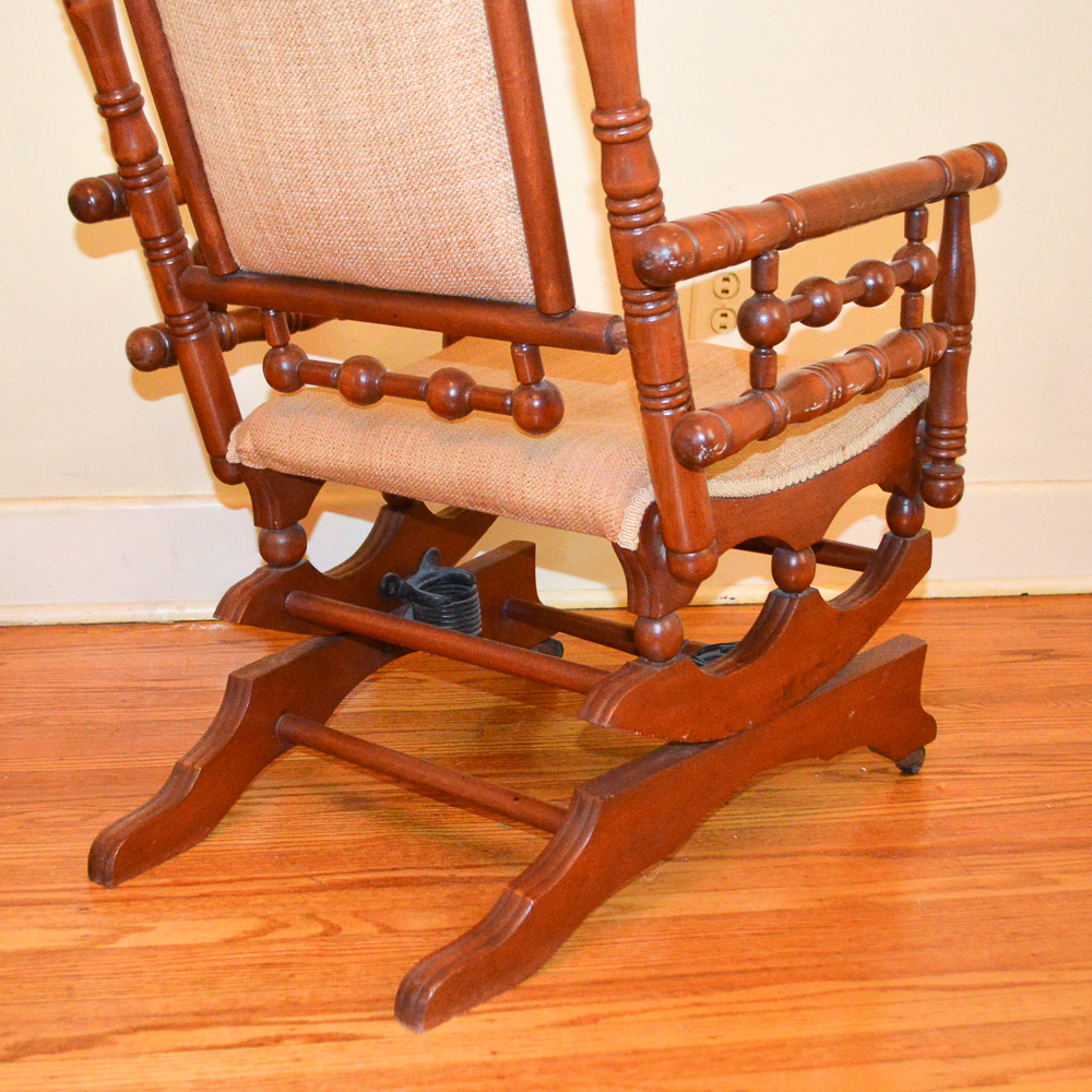 Antique Eastlake Style Platform Rocking Chair | EBTH
