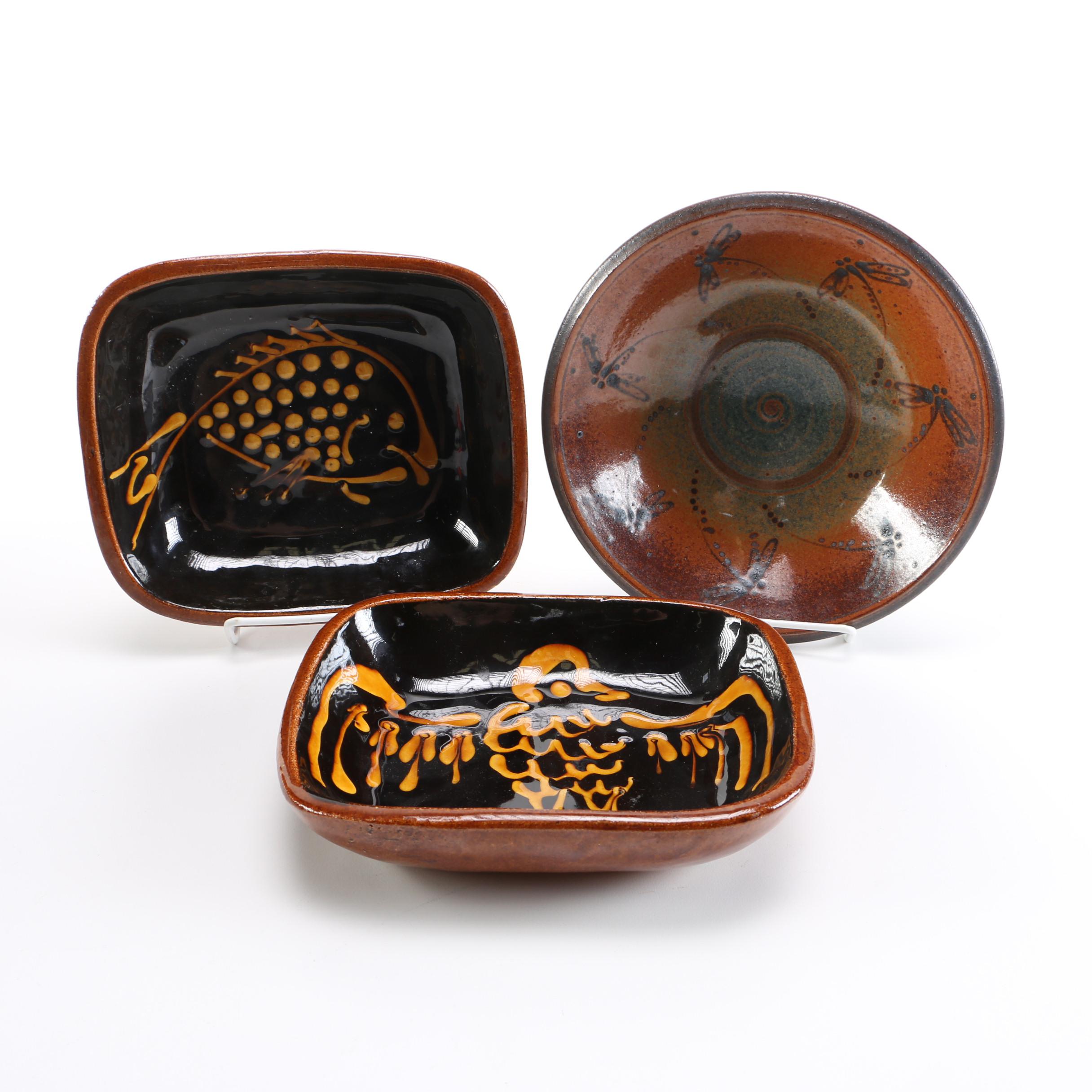Hand Thrown and Hand Built Mark Nafziger Pottery Bowls | EBTH