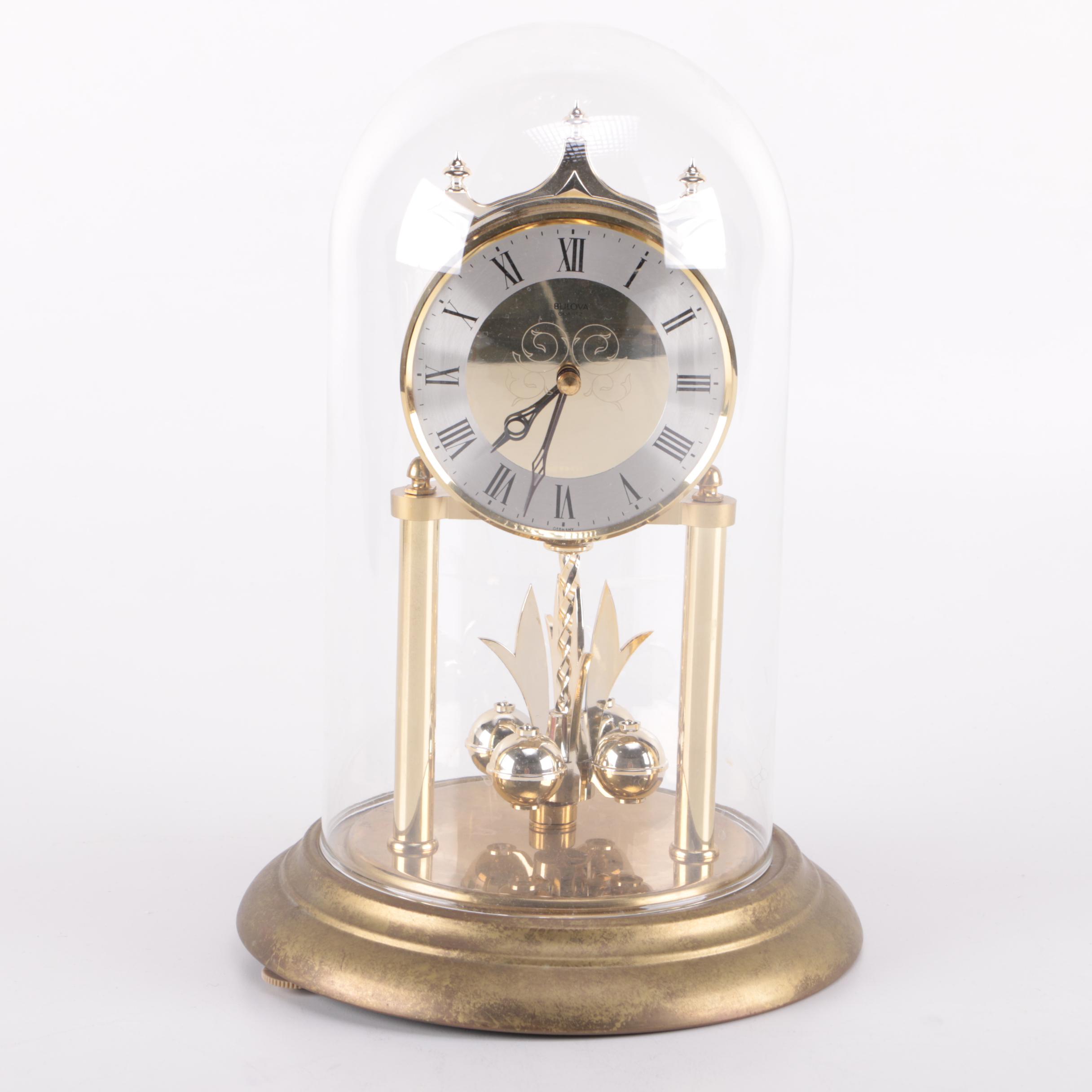Bulova Quartz Brass Anniversary Clock | EBTH