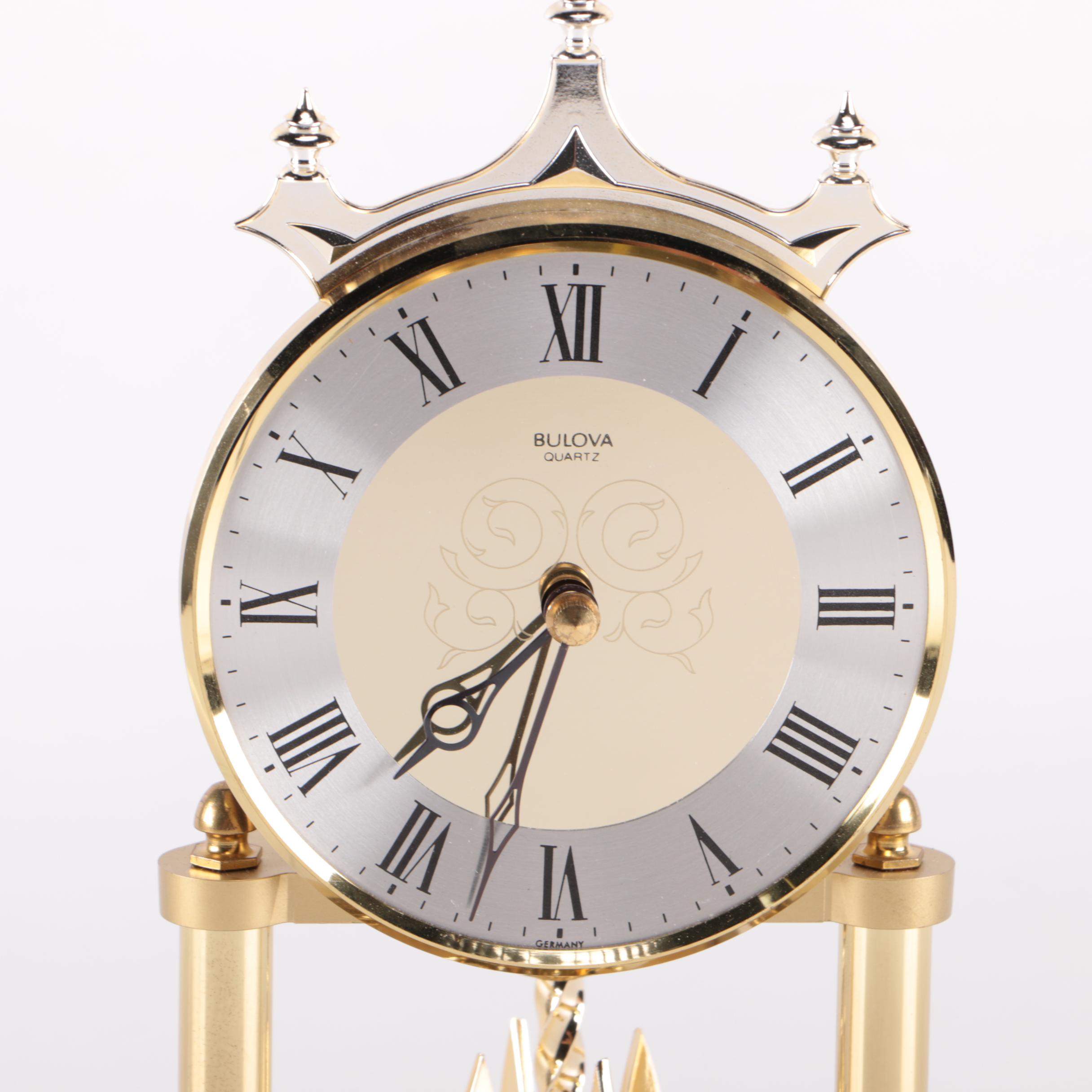 Bulova Quartz Brass Anniversary Clock | EBTH