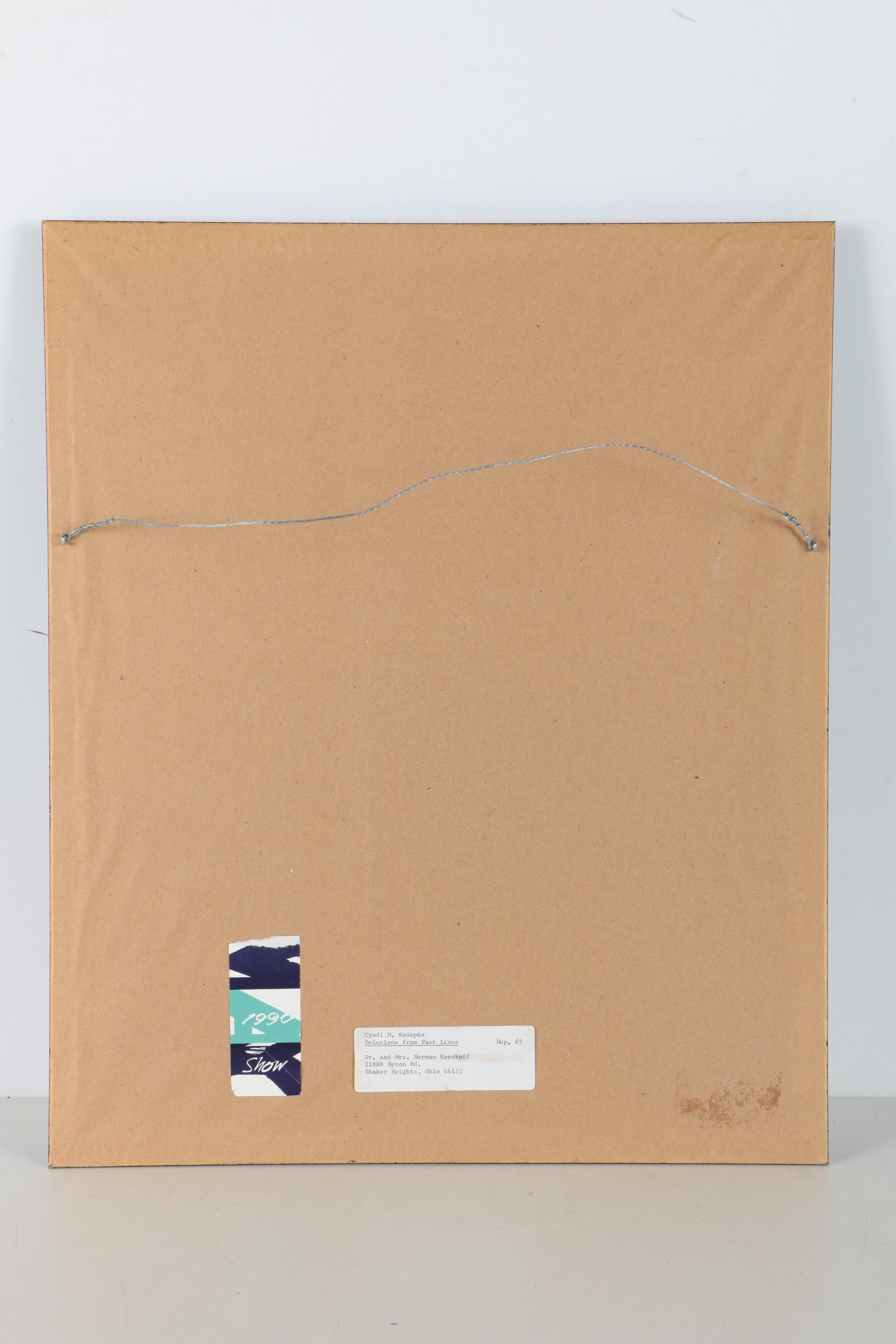 Cyndi M. Konopka Hand-Colored Photo Collage "Delusions from Past Lives ...