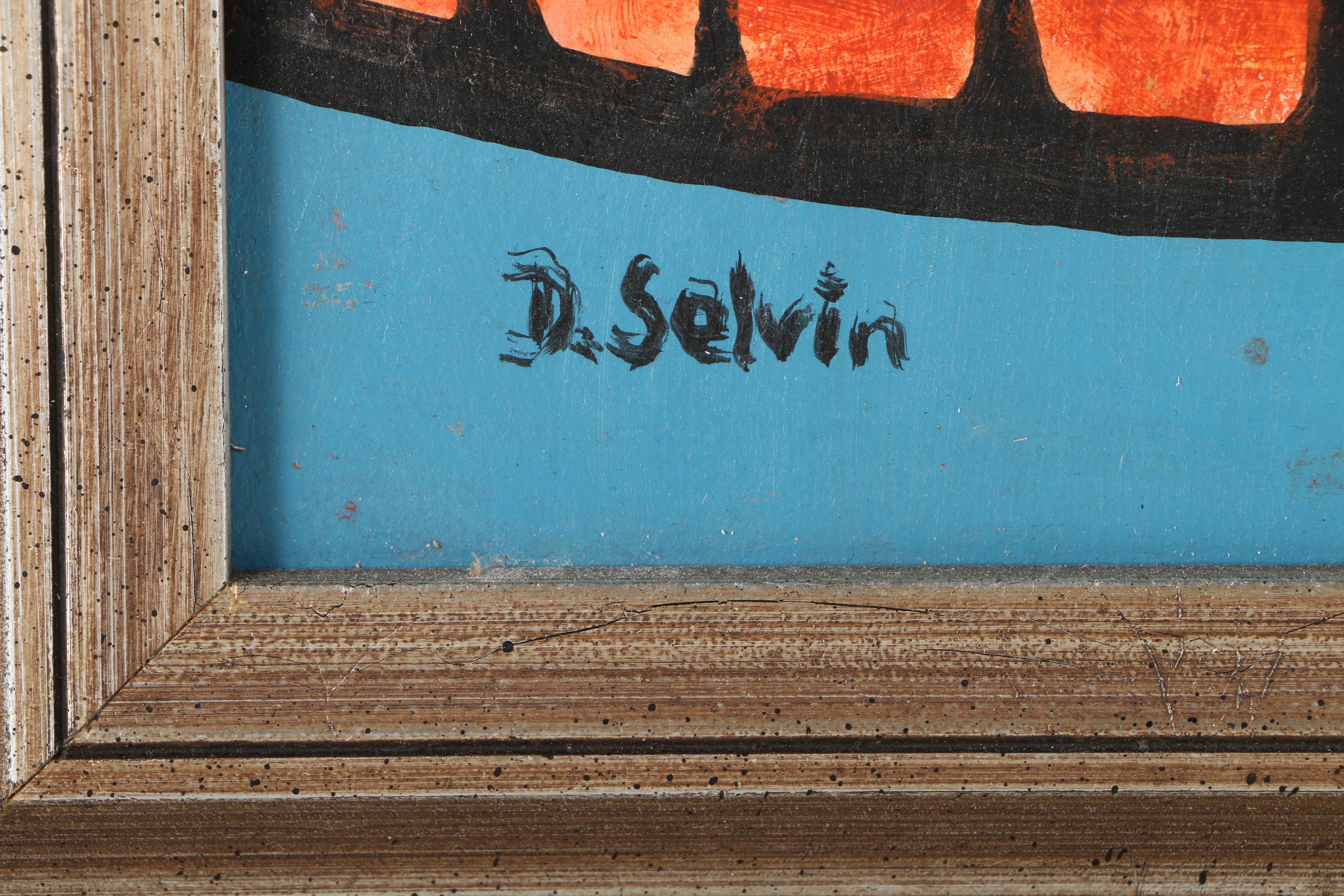 David Selvin Oil Painting on Board "Walking Into the Future" | EBTH