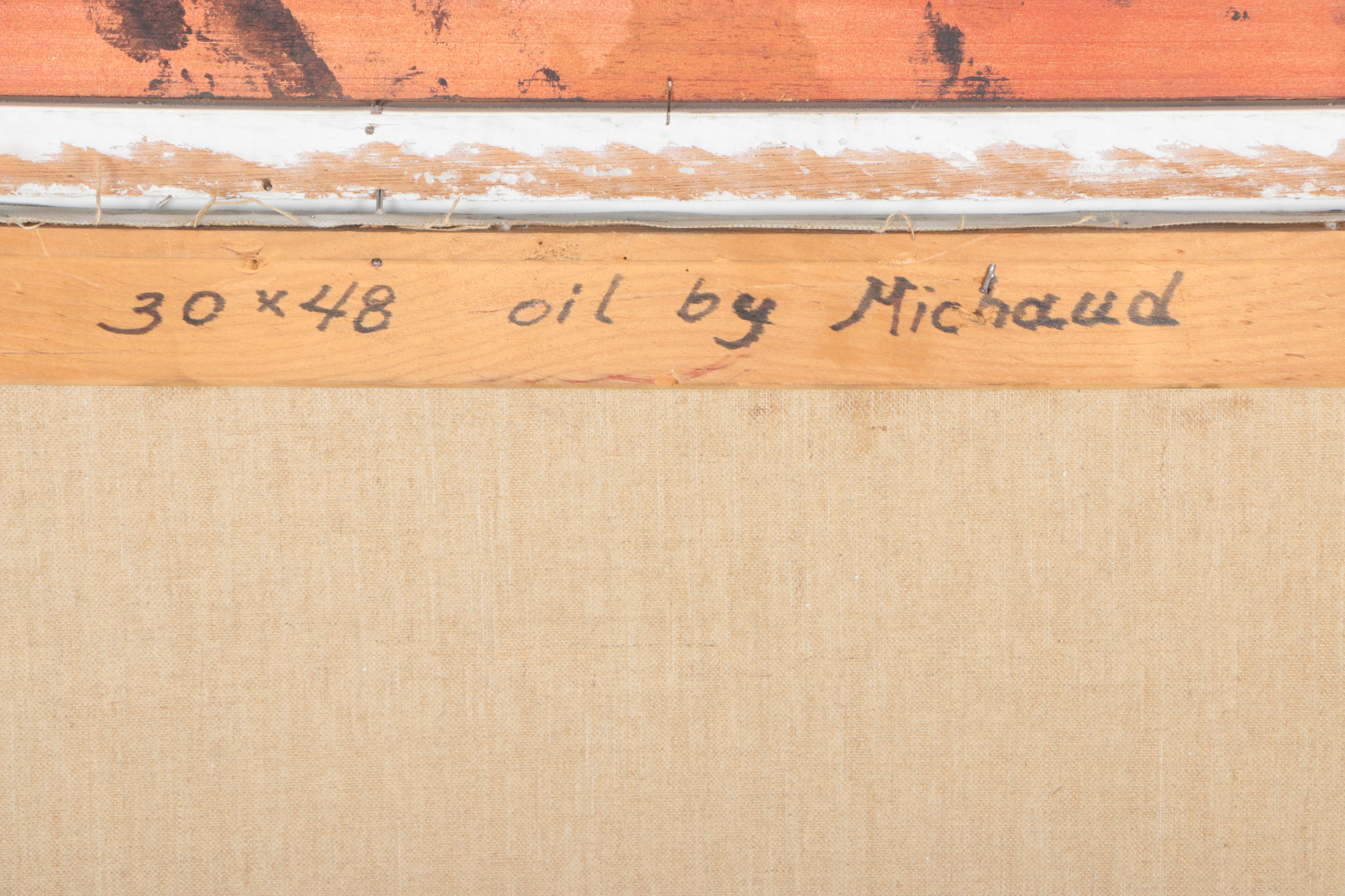 George Michaud Oil Painting on Canvas of Family | EBTH