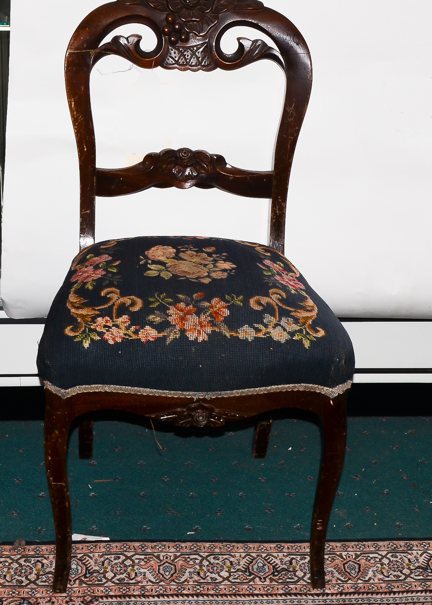 Antique Victorian Rococo Revival Side Chair | EBTH