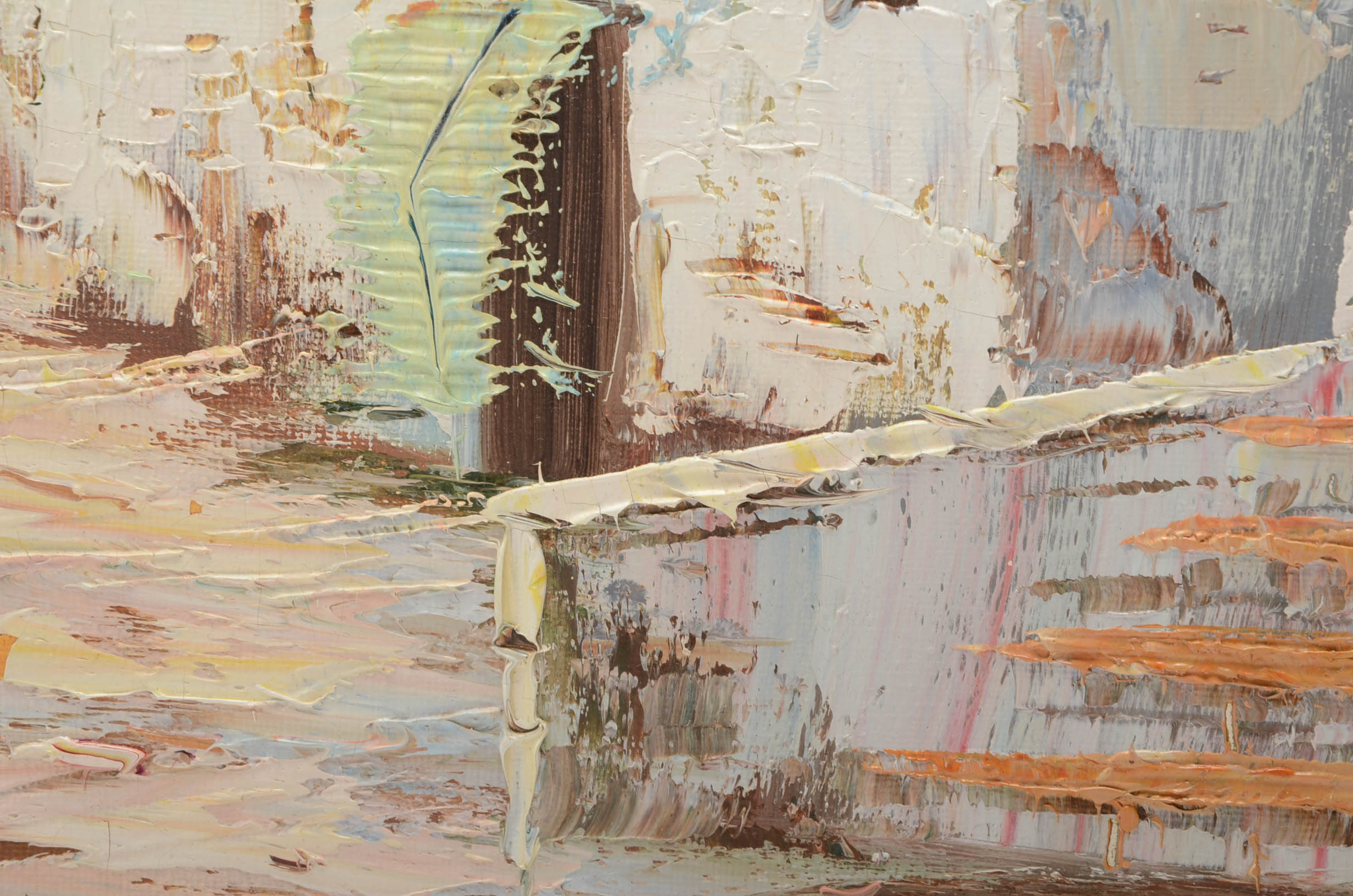 Juan Pascual Original Oil on Canvas Street Scene | EBTH