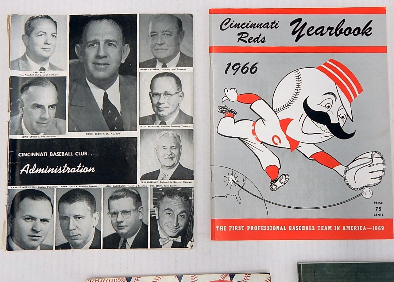 Five Vintage Cincinnati Reds Programs from 1958 to 1968 | EBTH