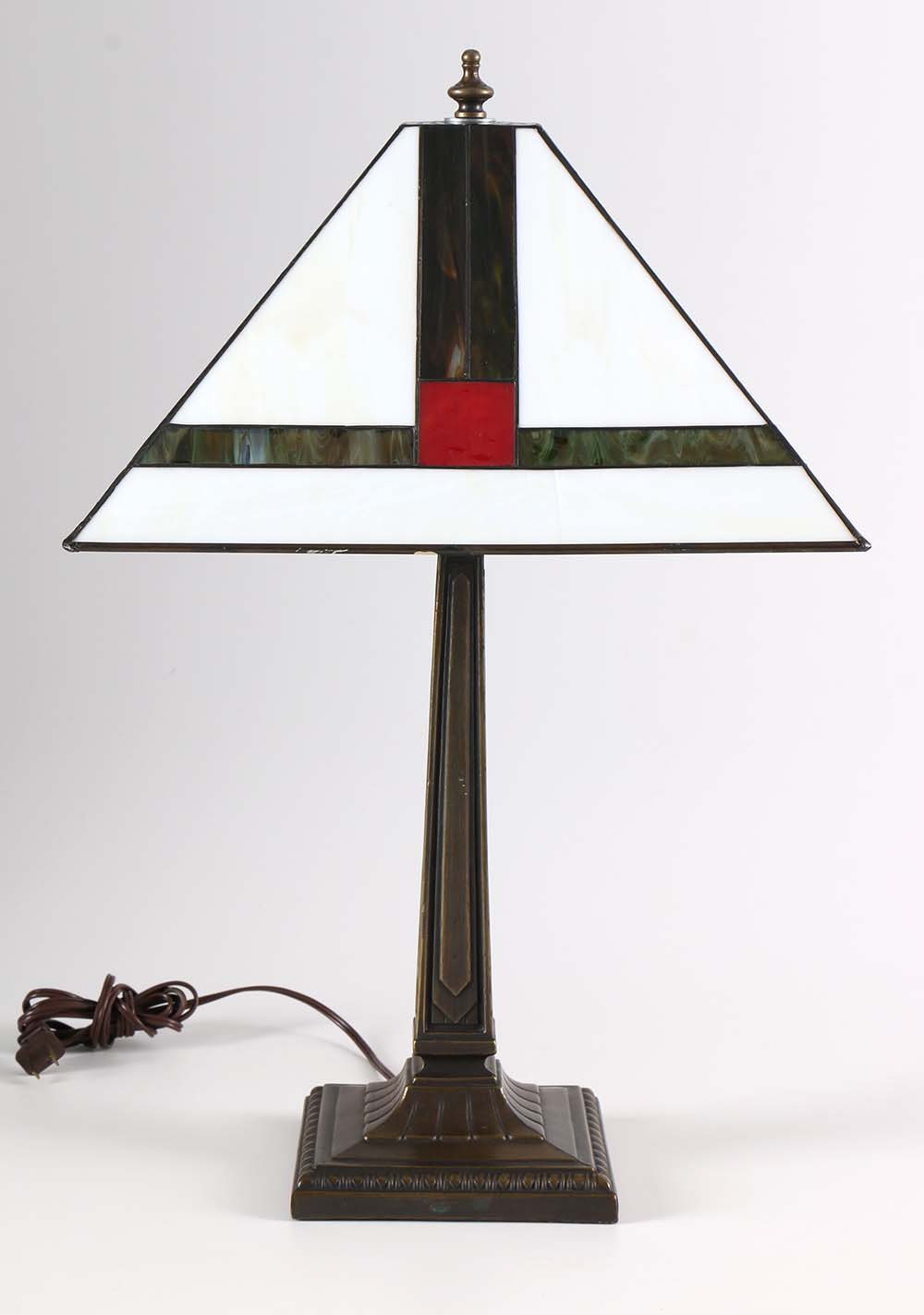 Mission-Style Stained-Glass Lamp | EBTH