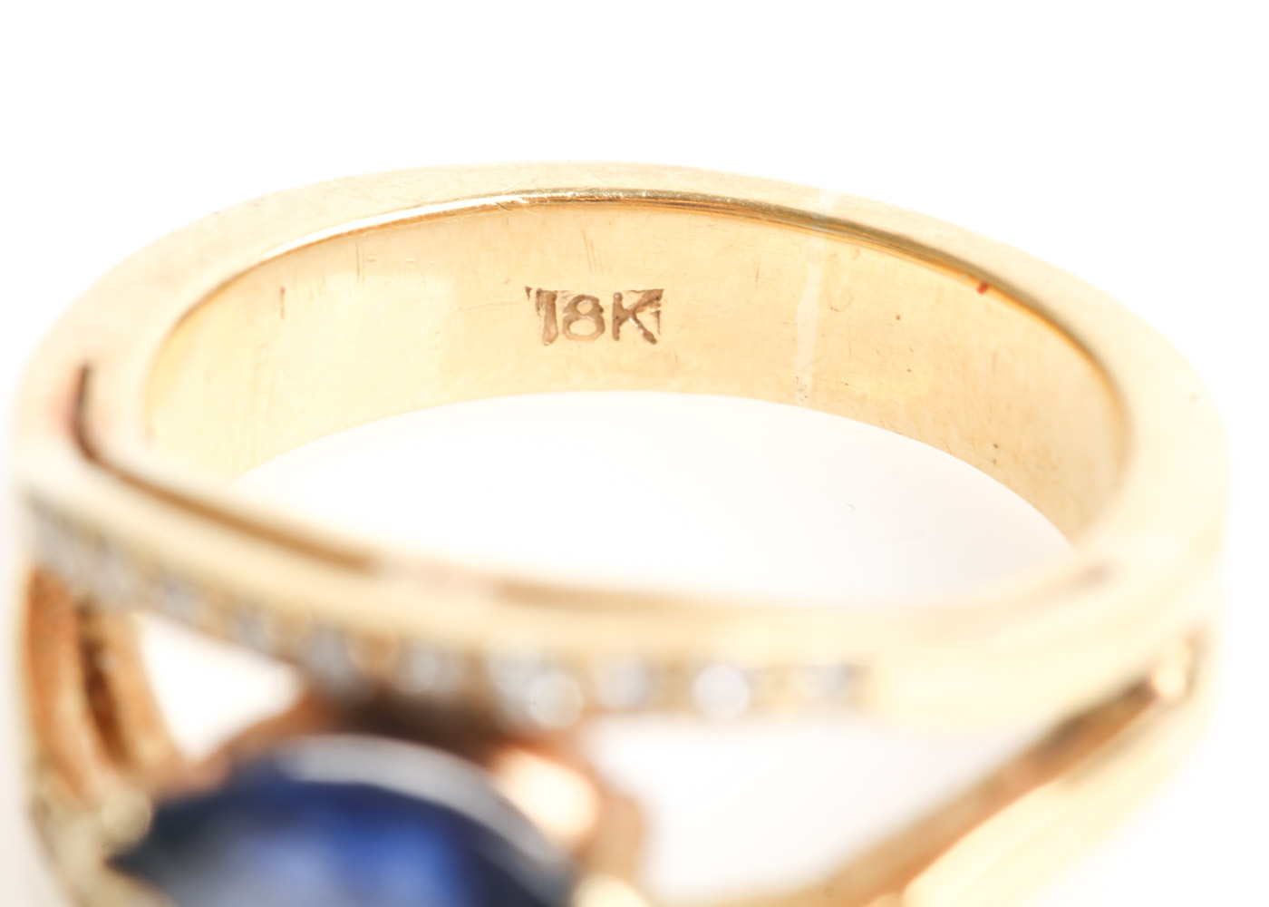 18K Yellow Gold, Sapphire and Diamond Ring | EBTH