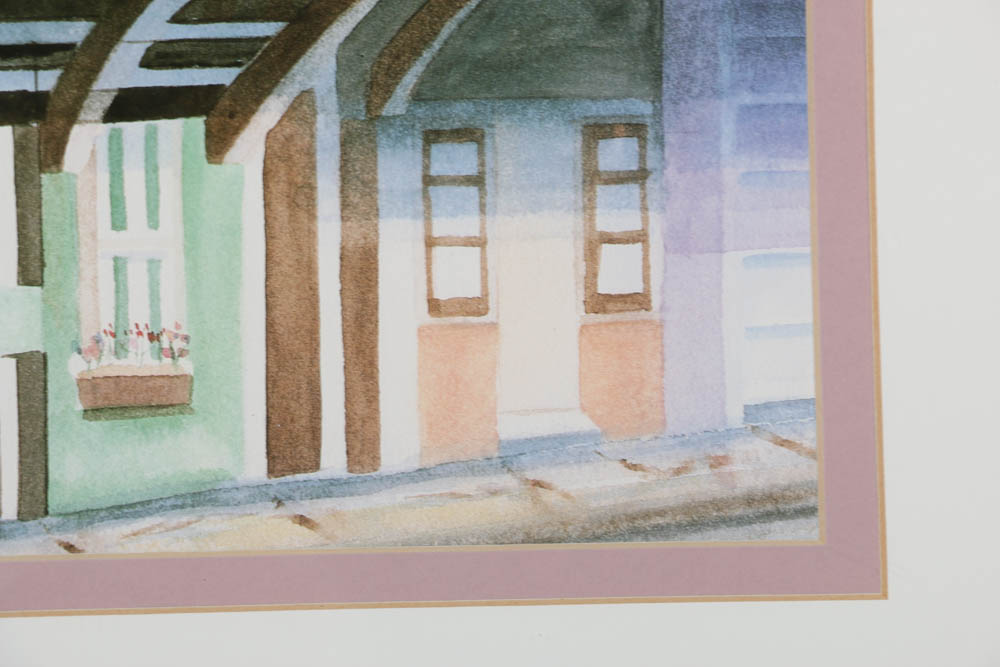 Offset Lithograph After Elizabeth Horowitz's "Quai de St. Catherine" | EBTH