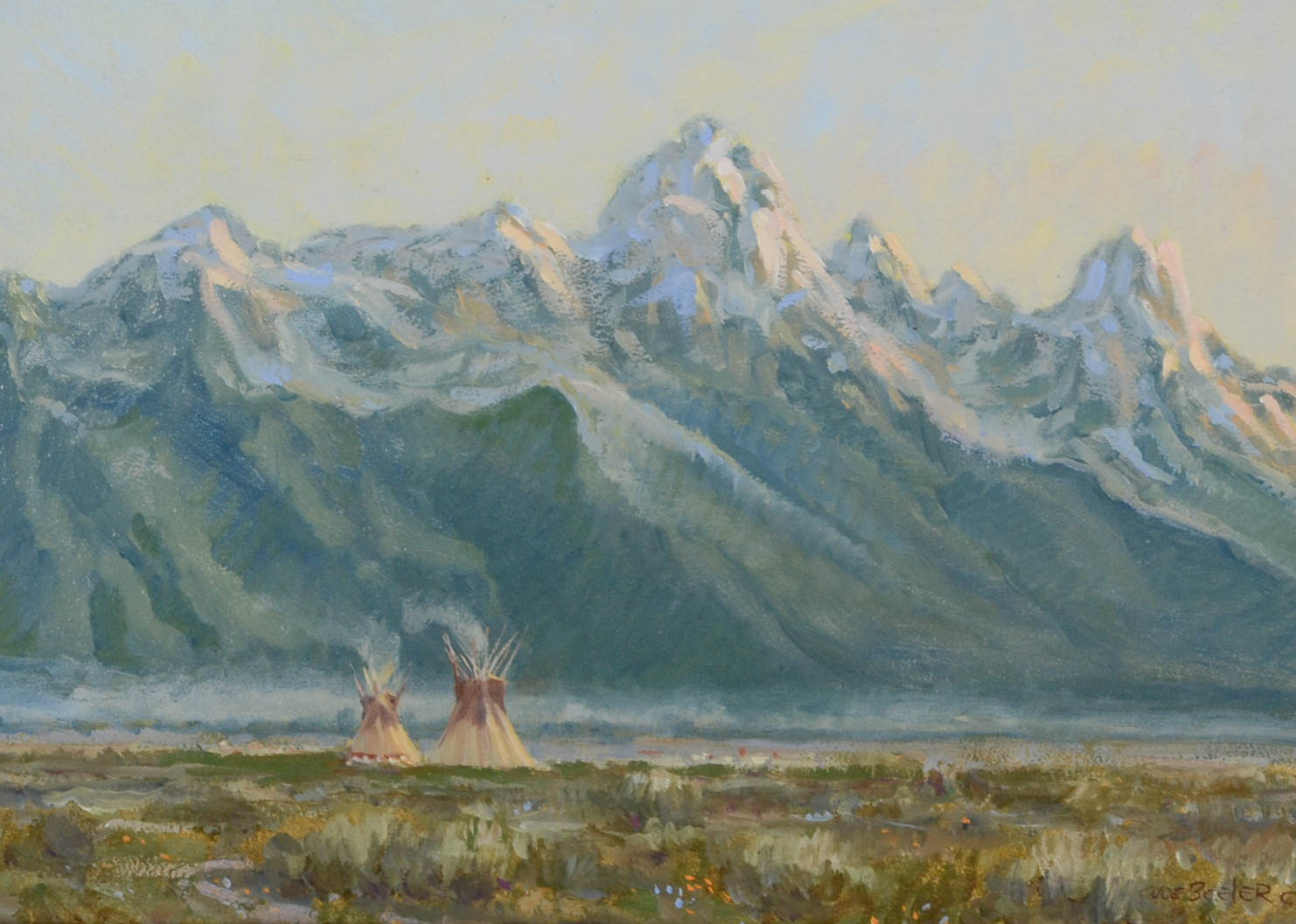 Joe Beeler Original Oil Painting on Board | EBTH