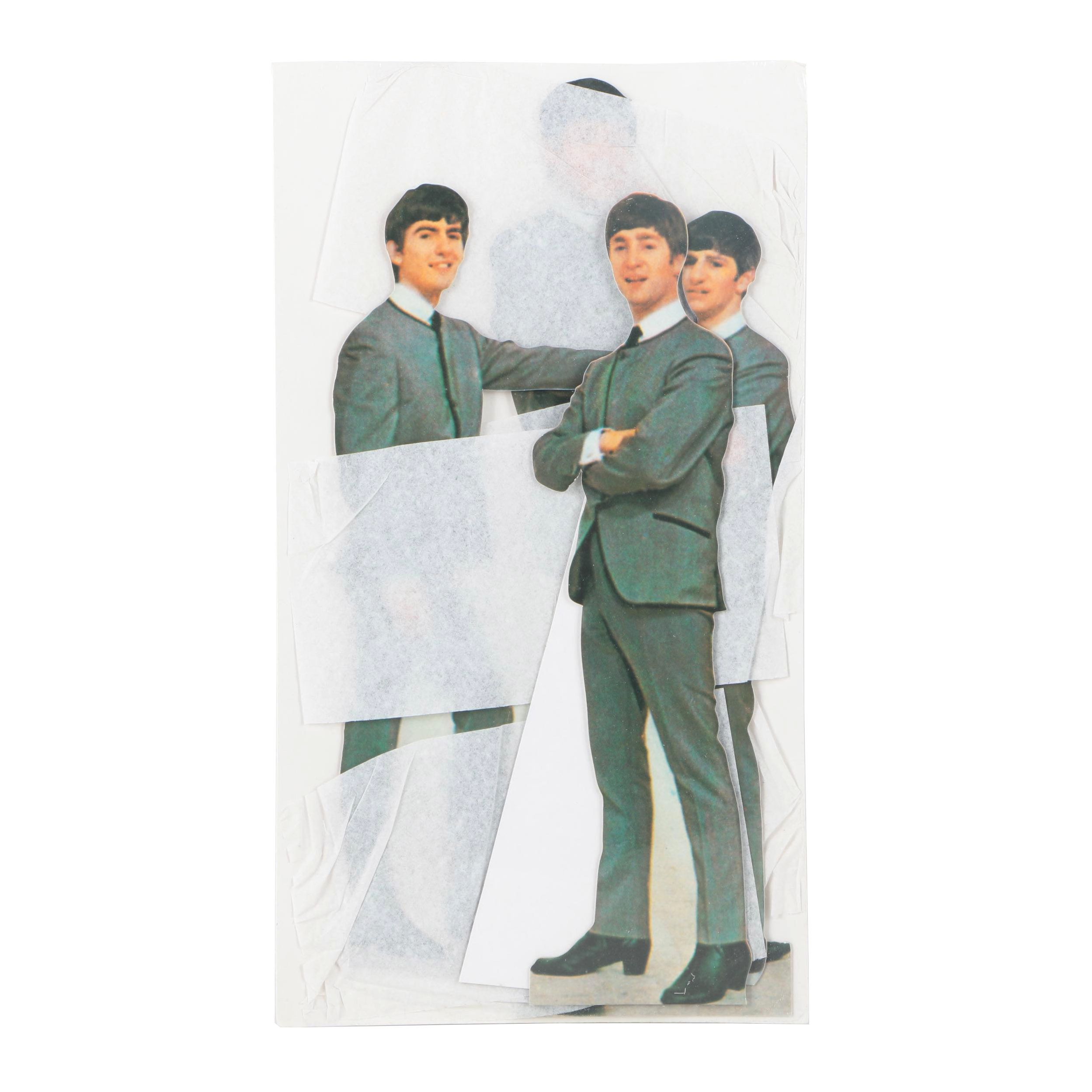 Offset Lithograph Cardboard Cutout of The Beatles | EBTH