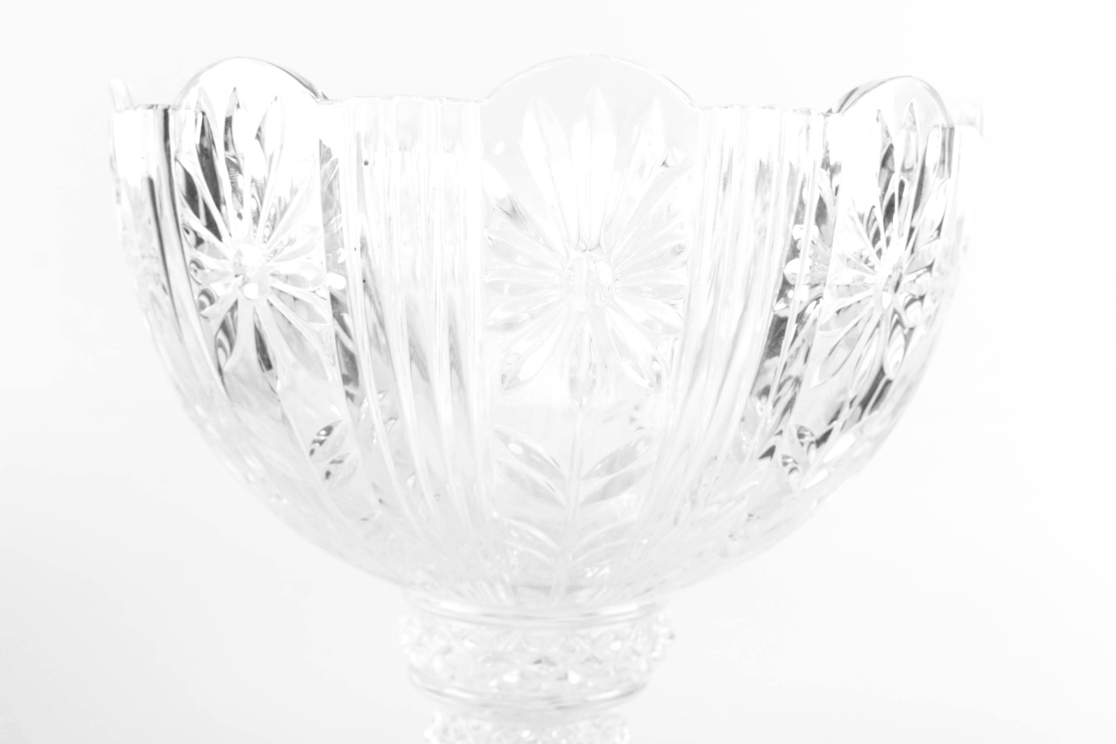 Two Crystal Bowls Including Block | EBTH