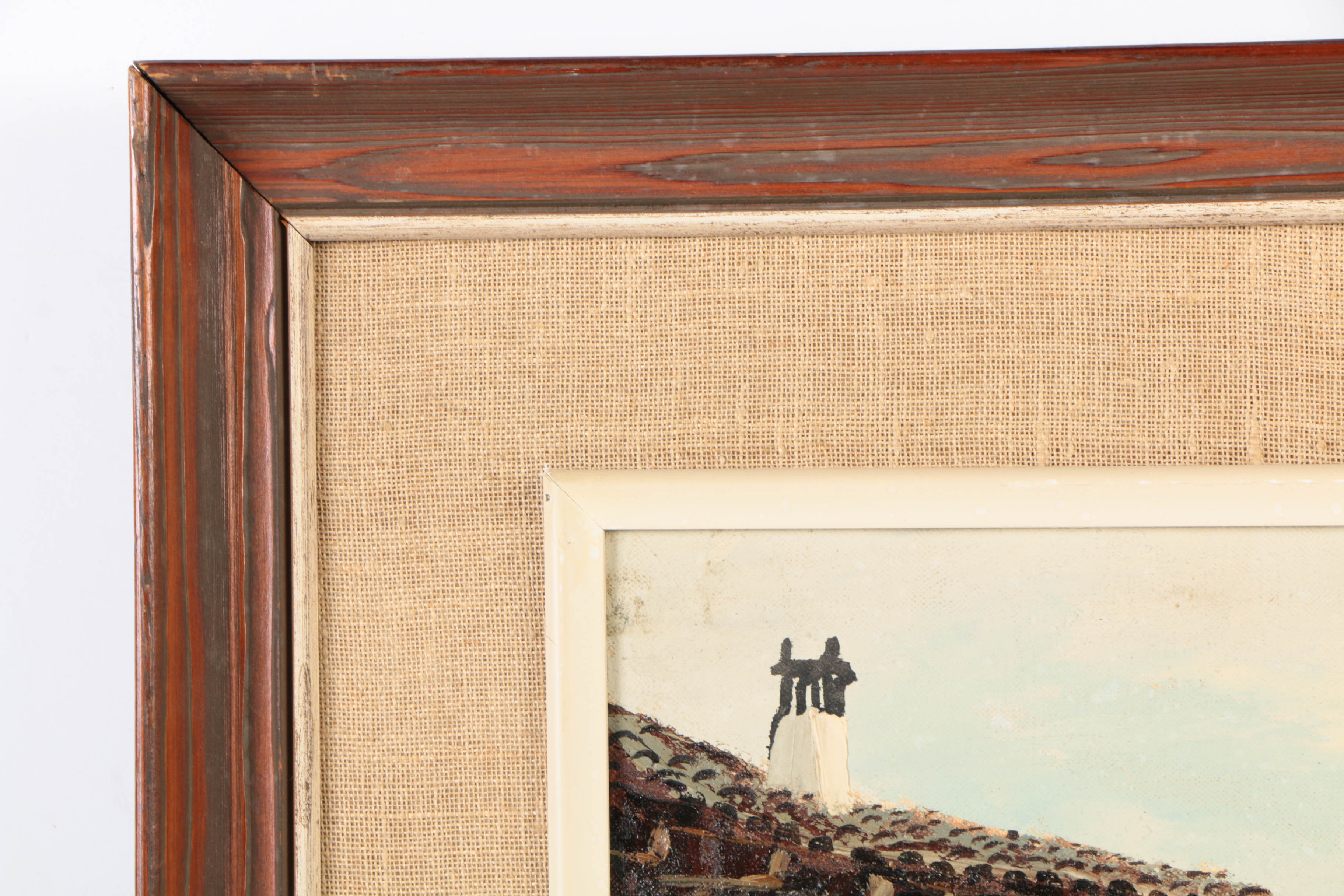 Benedicto Oil Painting on Canvas of a Rustic Village Scene | EBTH