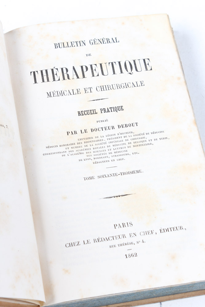 Antique French Illustrated Medical Texts | EBTH