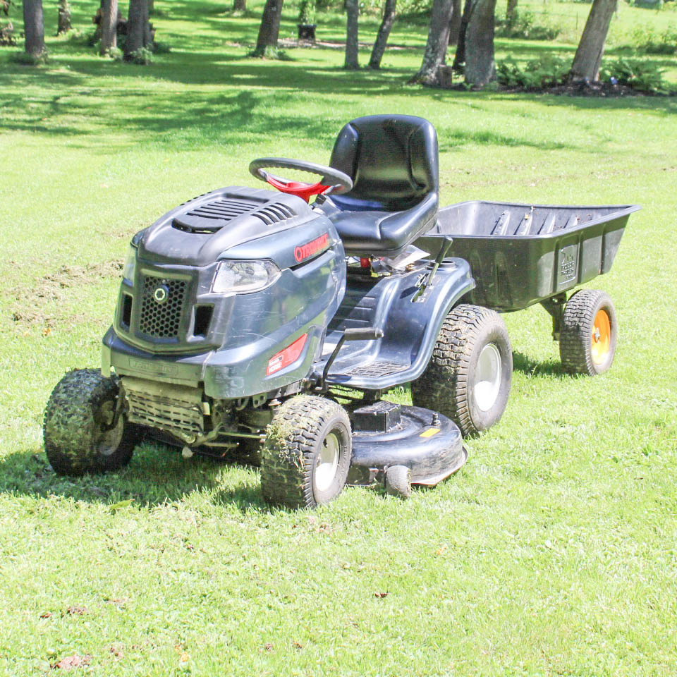 Troy-Bilt XP Horse Hydrostatic Lawn Tractor and Trailer | EBTH