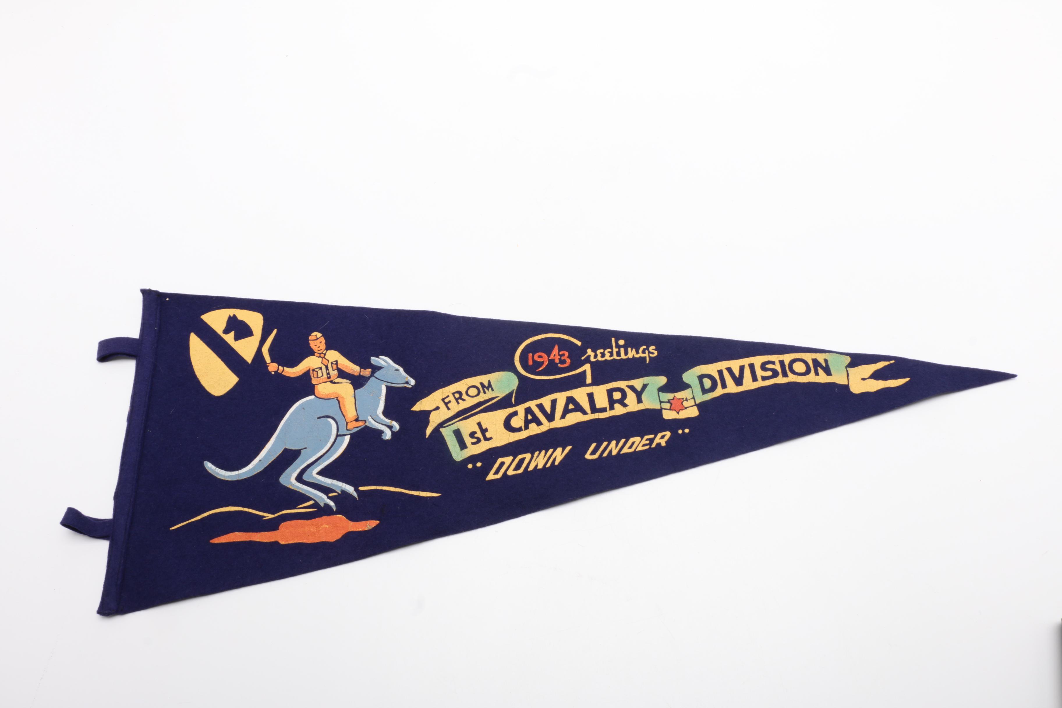 Collection of World War II Felt Pennants Dated 1943 | EBTH
