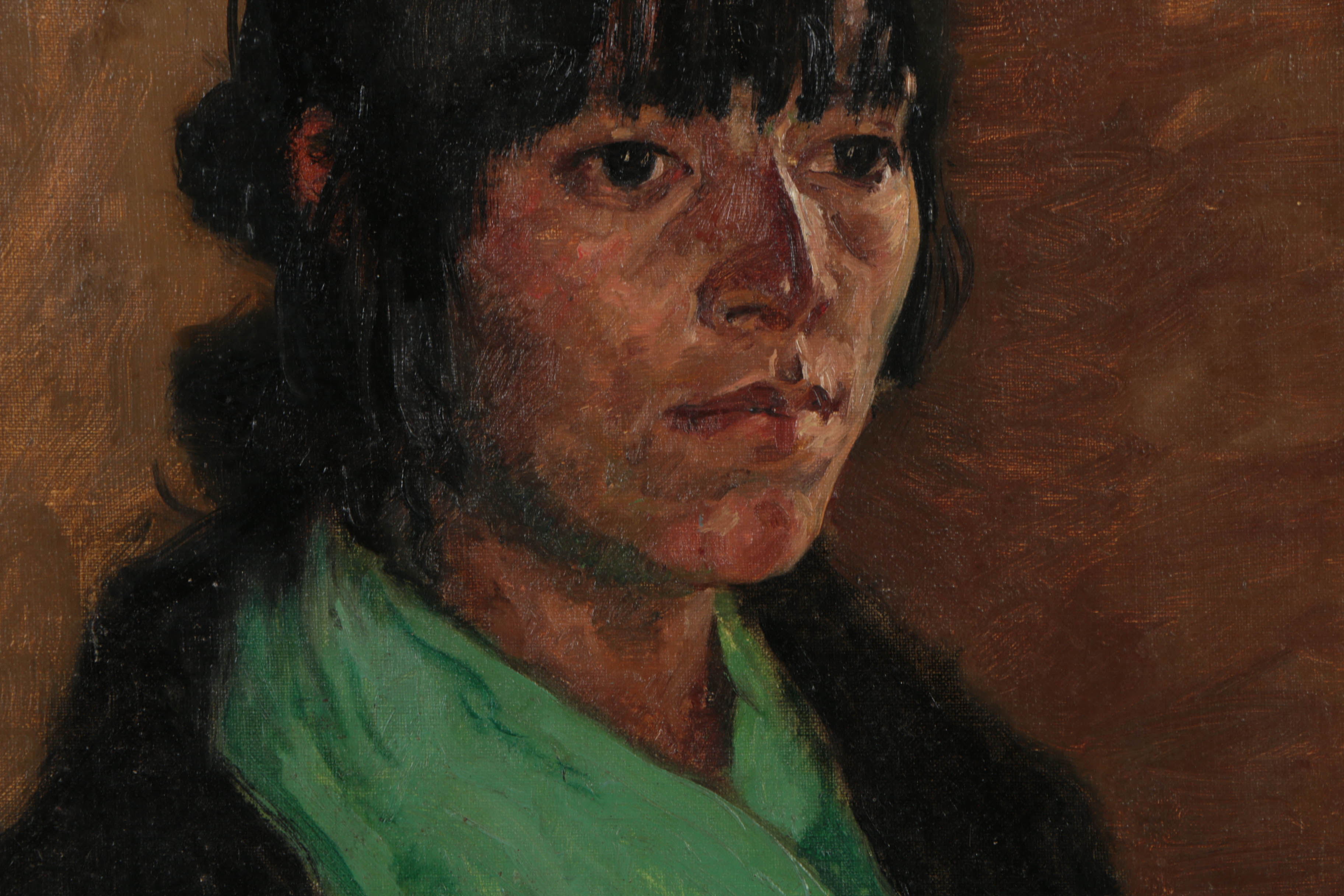 Rare Southwestern Portrait of a Native American by Simon Baus | EBTH