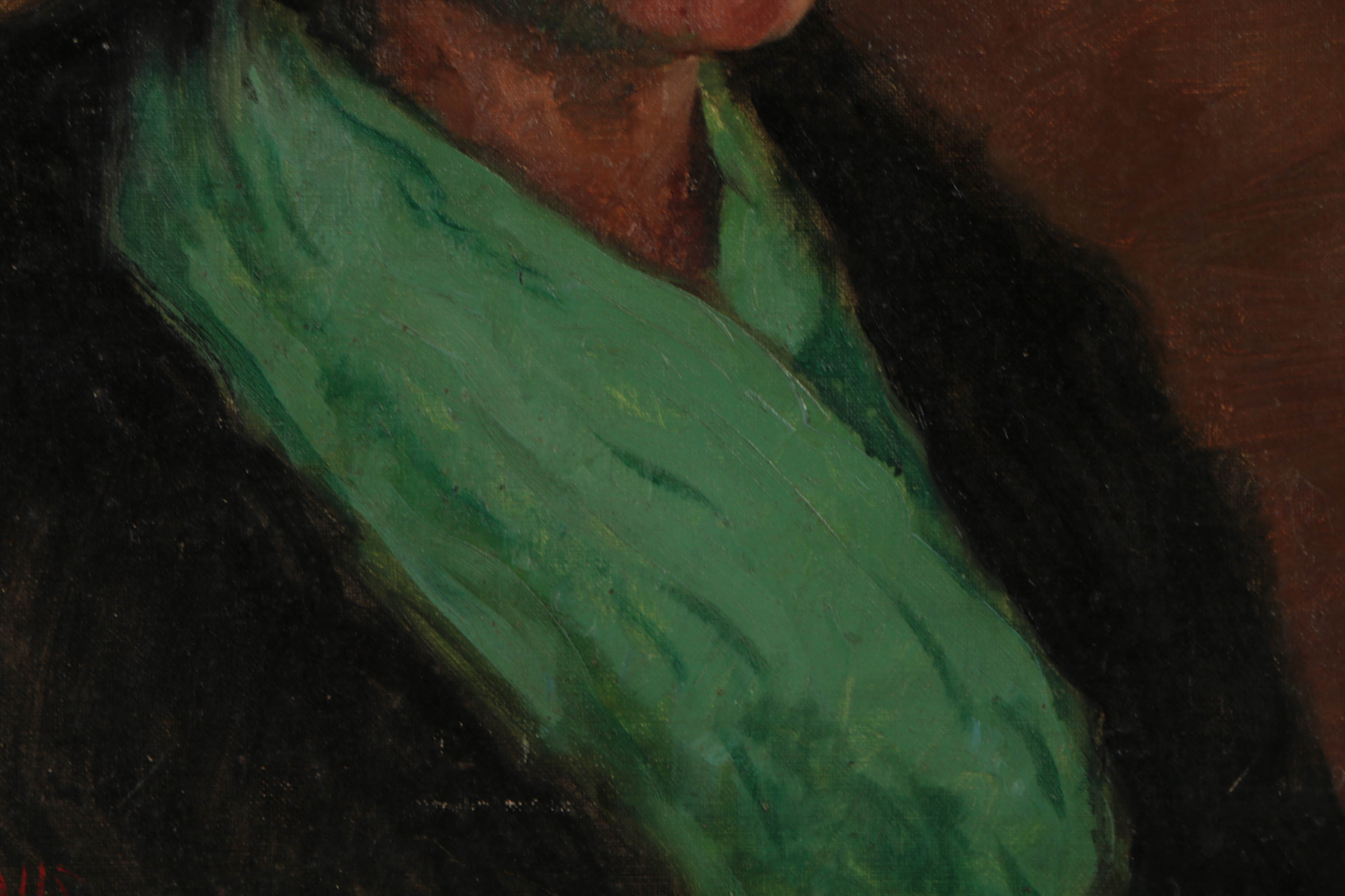 Rare Southwestern Portrait of a Native American by Simon Baus | EBTH