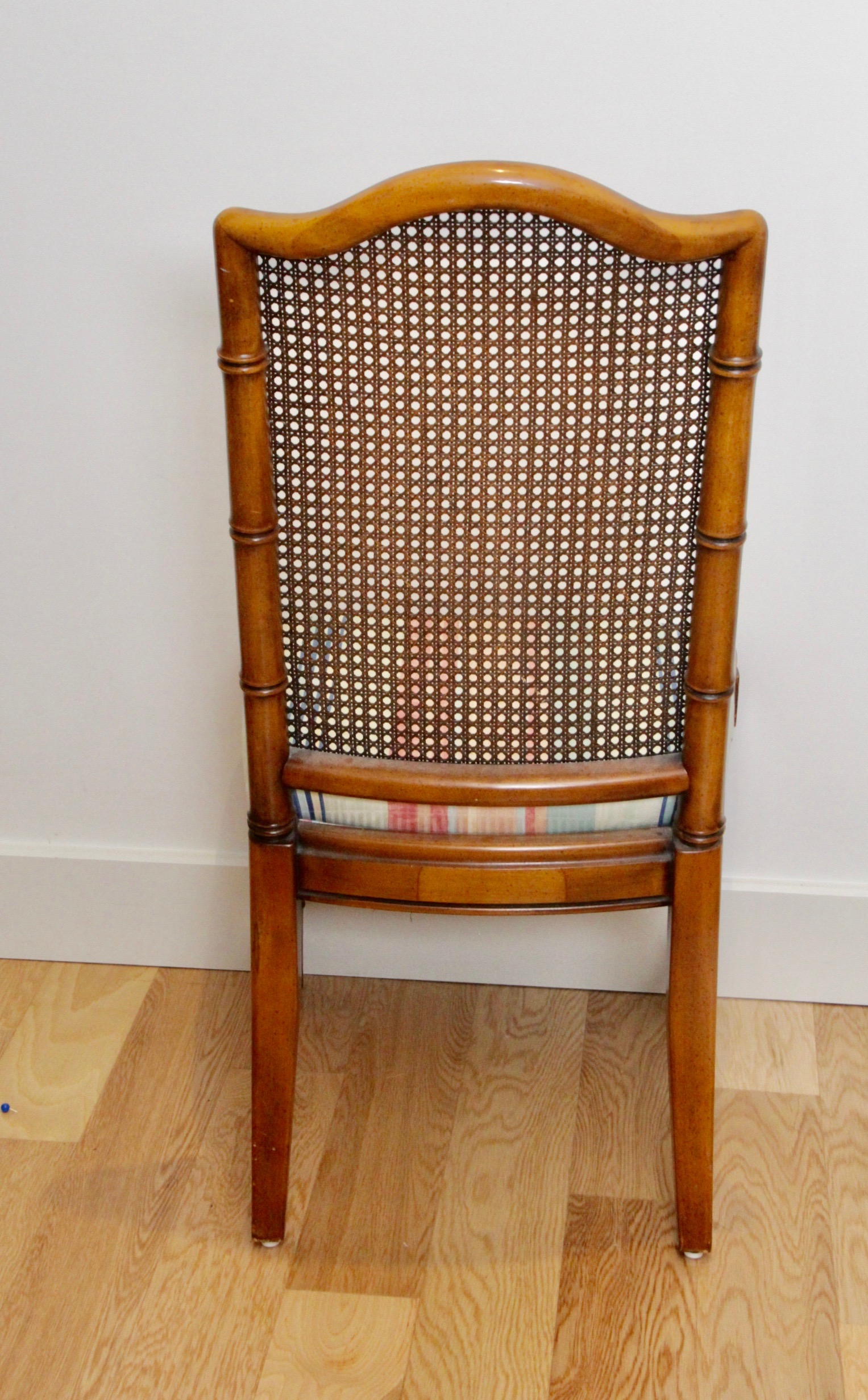 Vintage Wicker Back Dining Chairs | EBTH