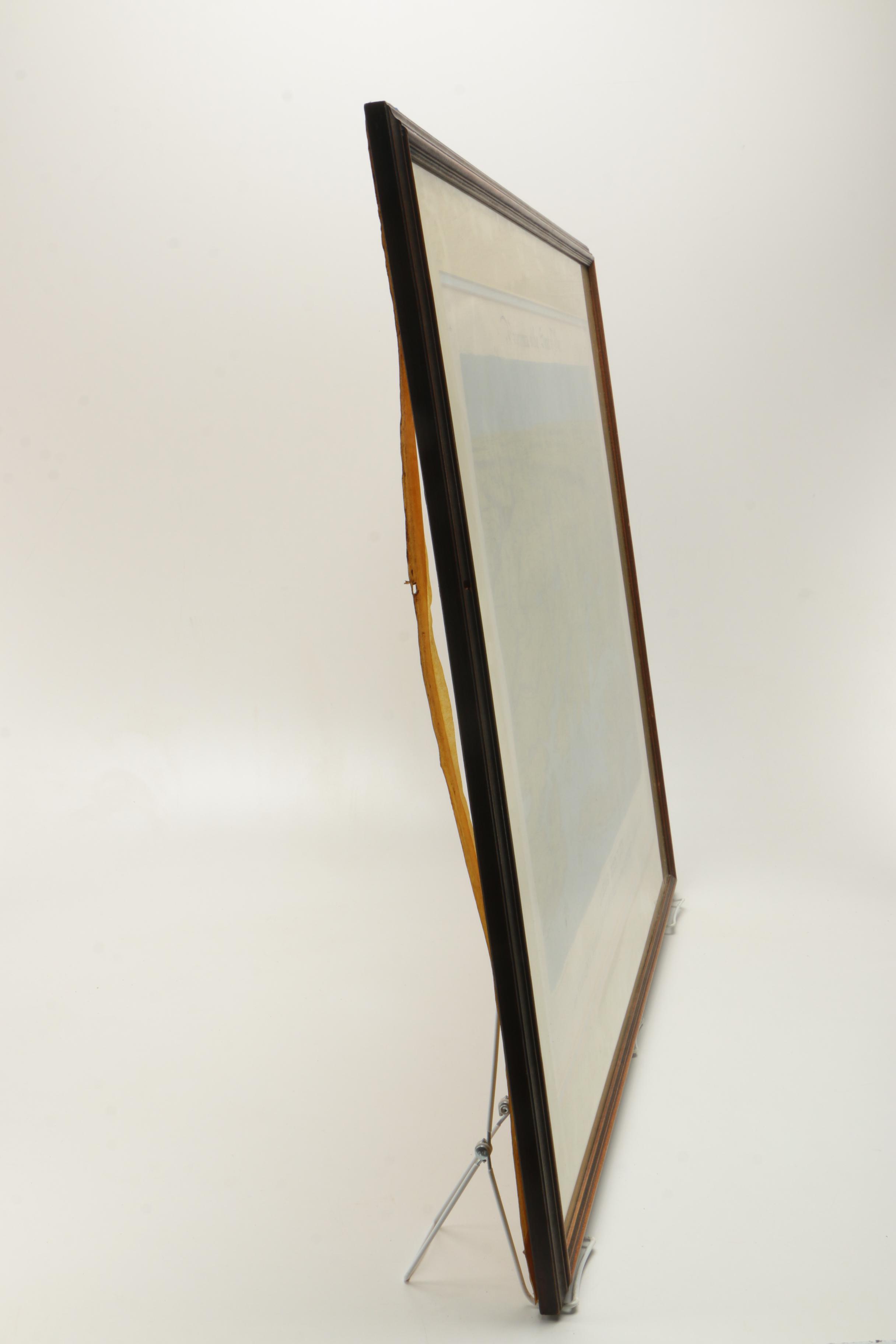 Antique Lithograph Map "Panorama of the Seat of War" | EBTH