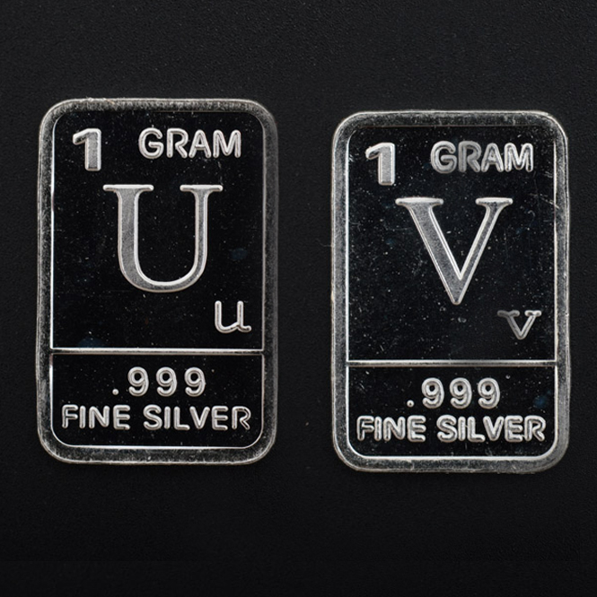 "Alphabet" Sterling Silver 1 Gram Bars | EBTH