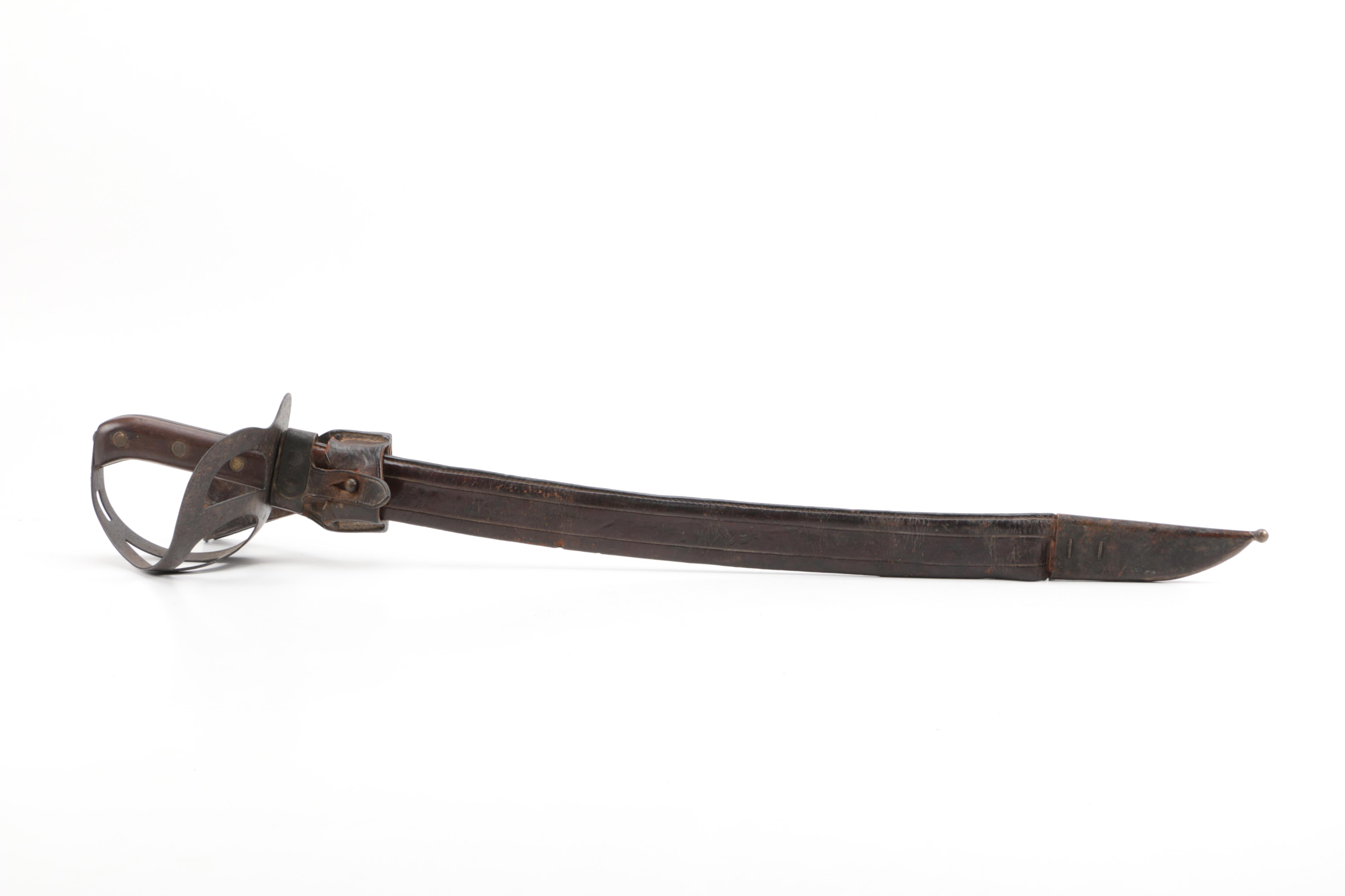 Milsco M1941 "Klewang" Naval Cutlass and Leather Scabbard | EBTH
