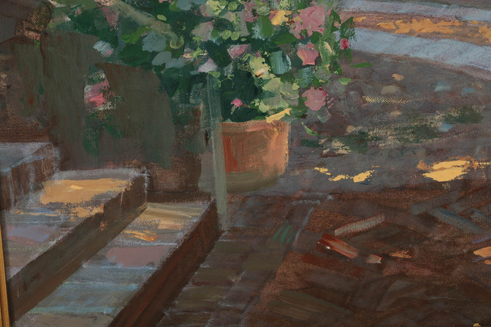 William Benecke Oil Painting on Canvas "Portofino Harbor" | EBTH