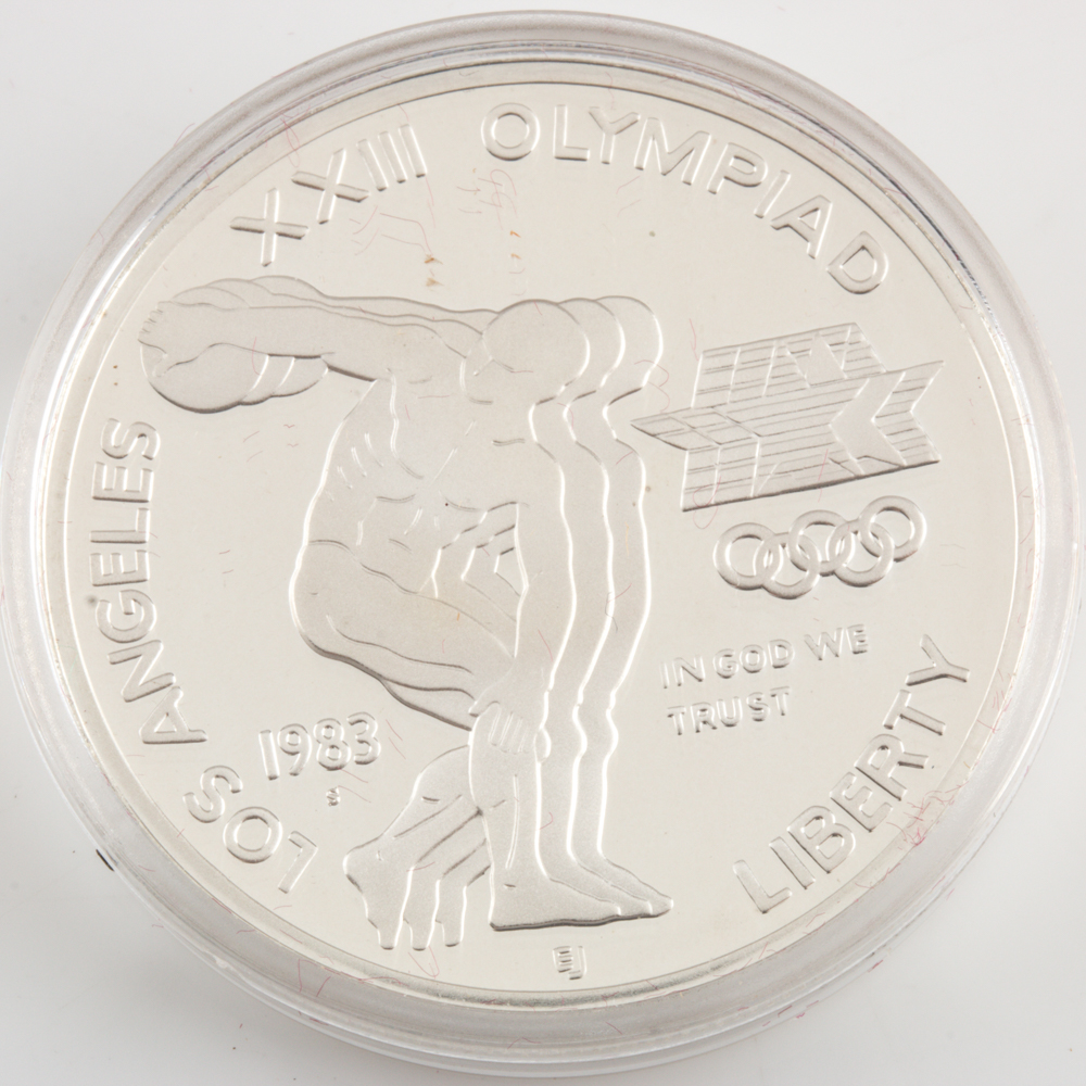 1984 Proof Set of Olympic Gold and Silver Commemorative Coins | EBTH