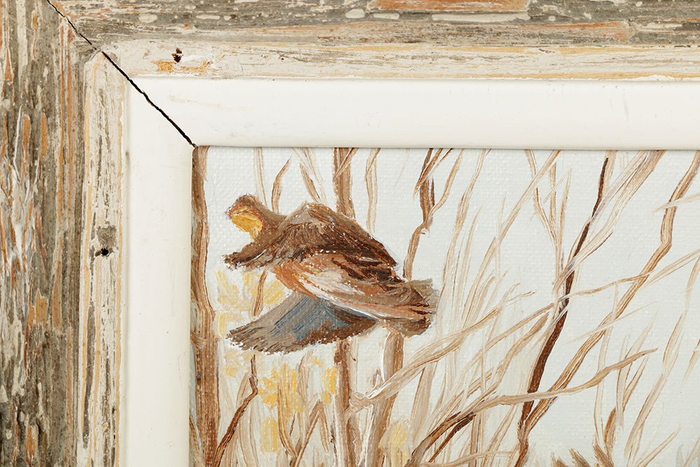 Maynard Reece Oil Painting on Canvas "Bobwhite Quail" | EBTH