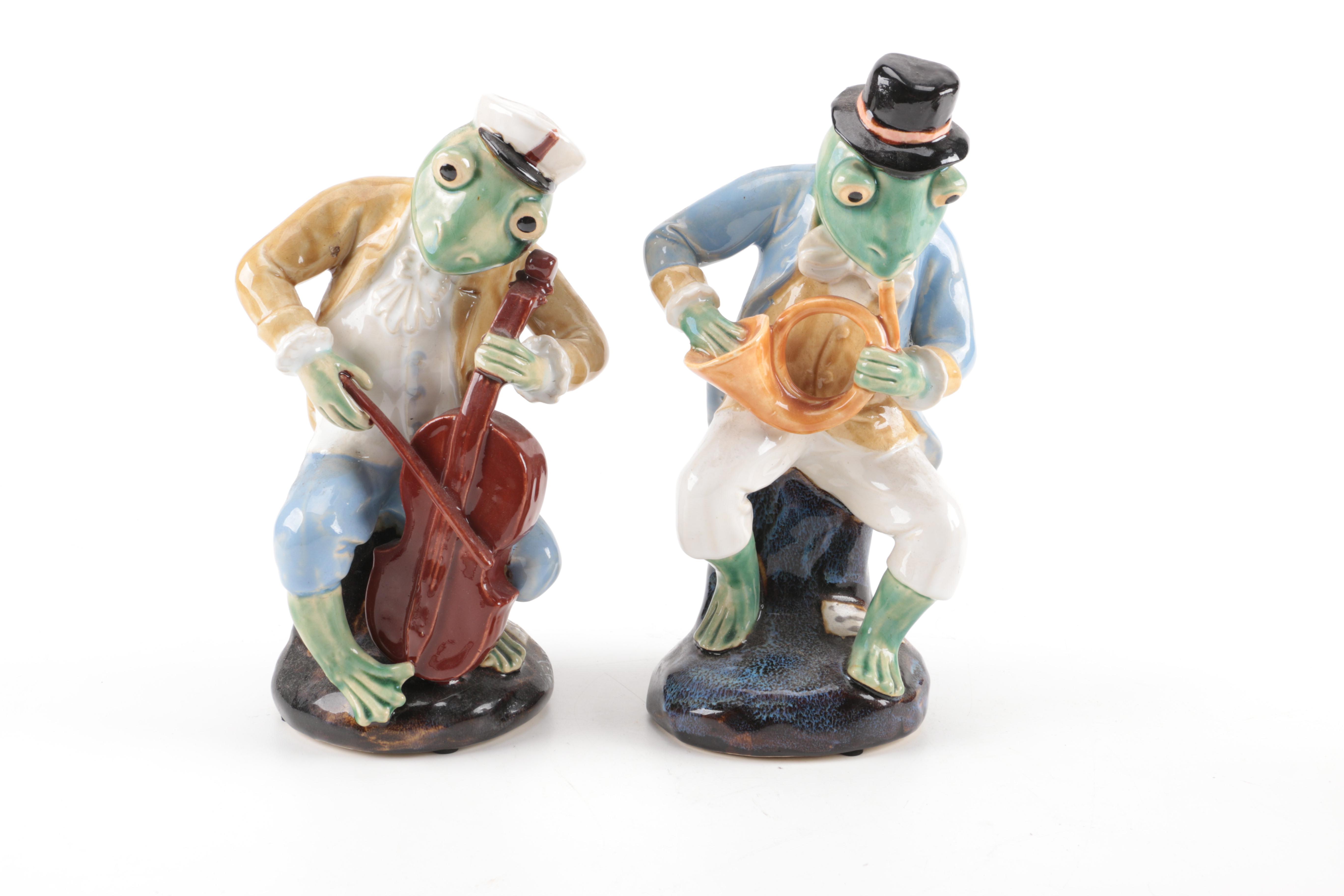 Collection of Frog Musician Figurines | EBTH