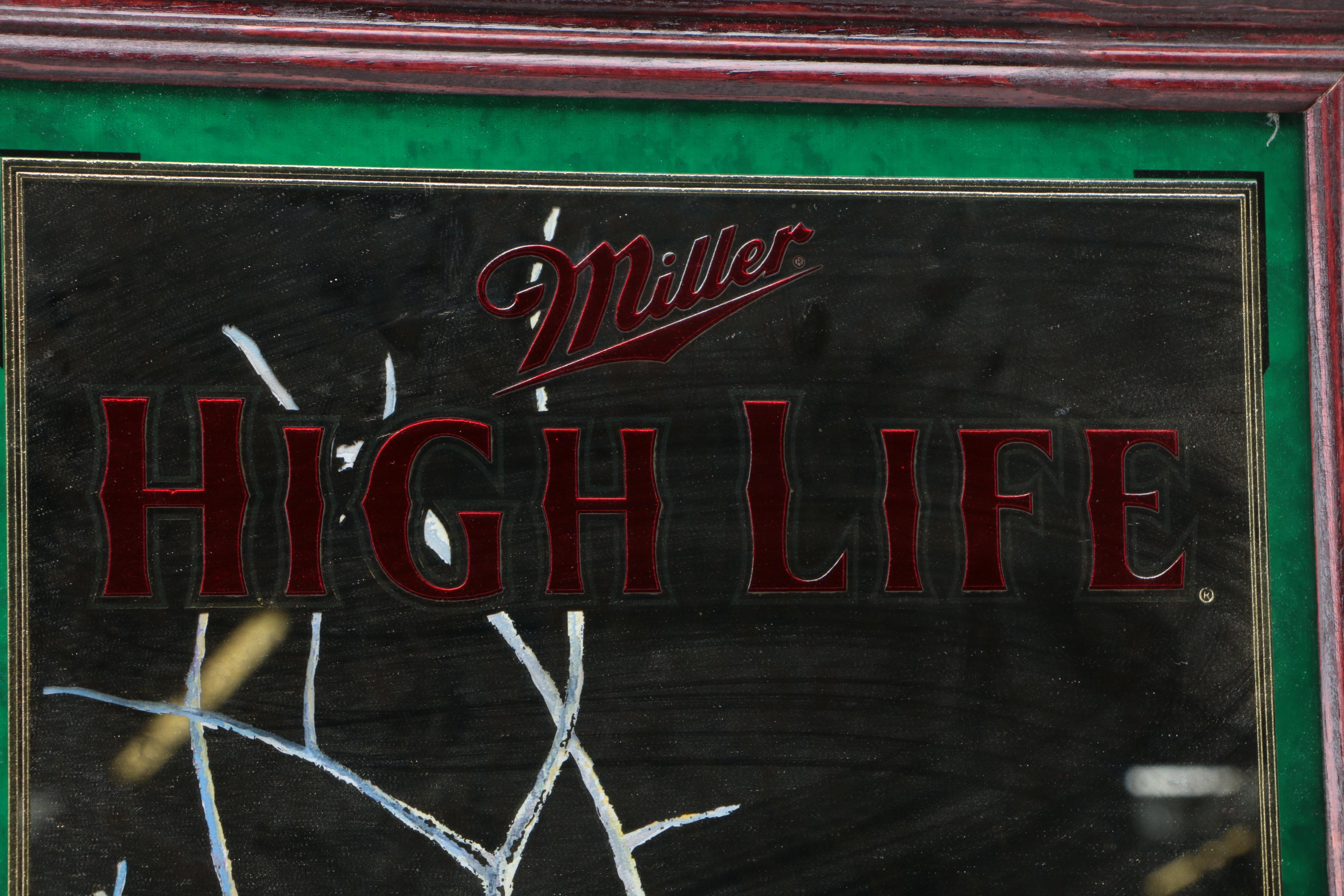 Miller High Life Advertising Mirrors | EBTH