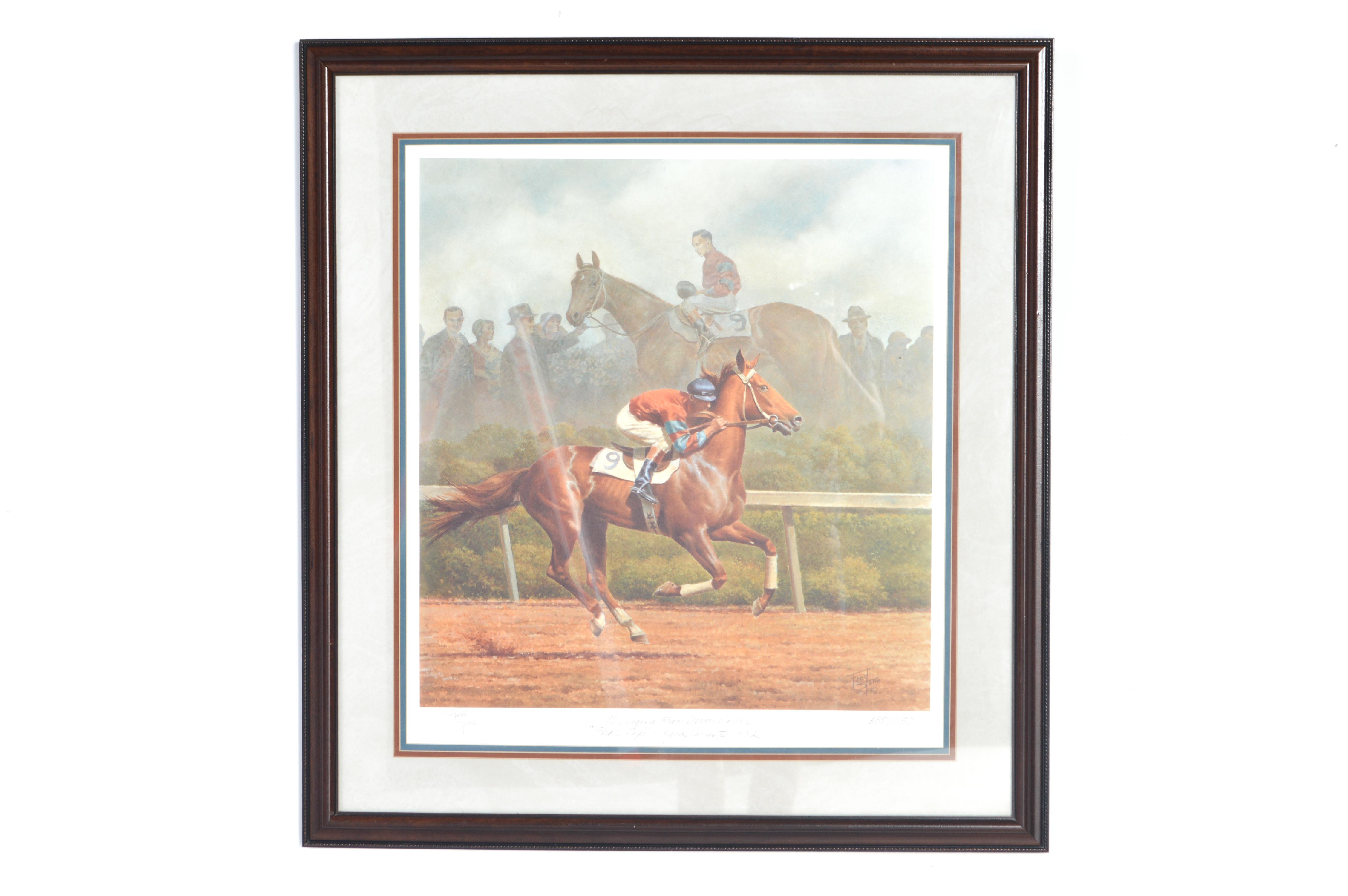 Fred Stone Framed Limited Edition Offset Lithograph "The Legend From ...